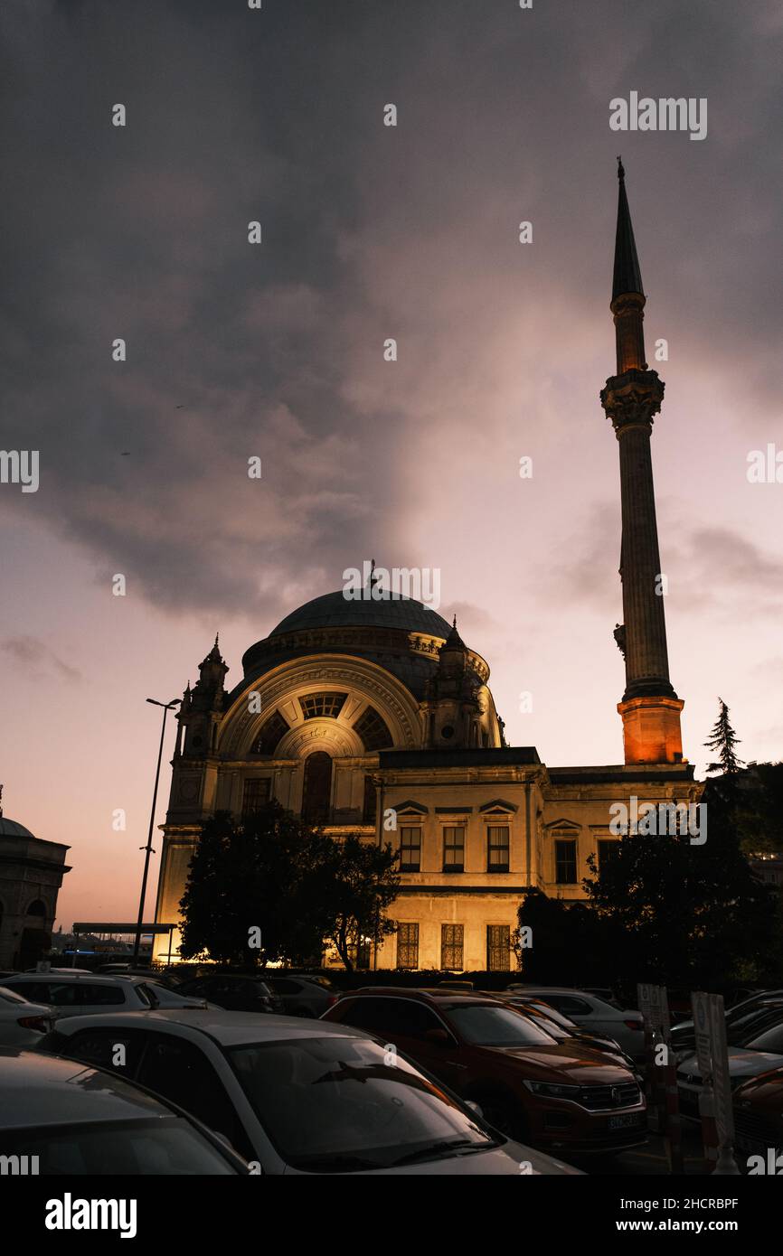 Istanbul, Turkey - October 29, 2021: Dolmabahce mosque. Editorial shot ...