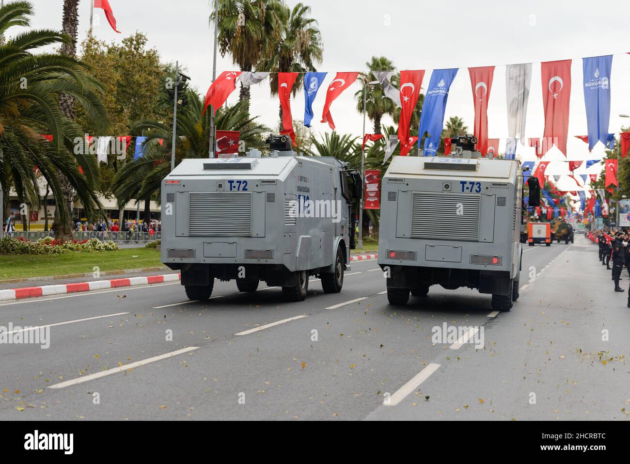 Istanbul, Turkey - October 29, 2021: Police's riot control vehicle ...