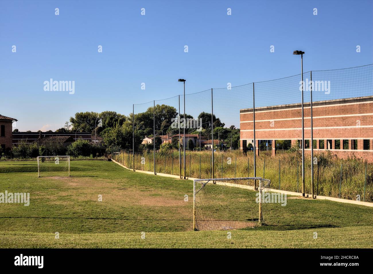 Residential area and soccer field hi-res stock photography and images ...