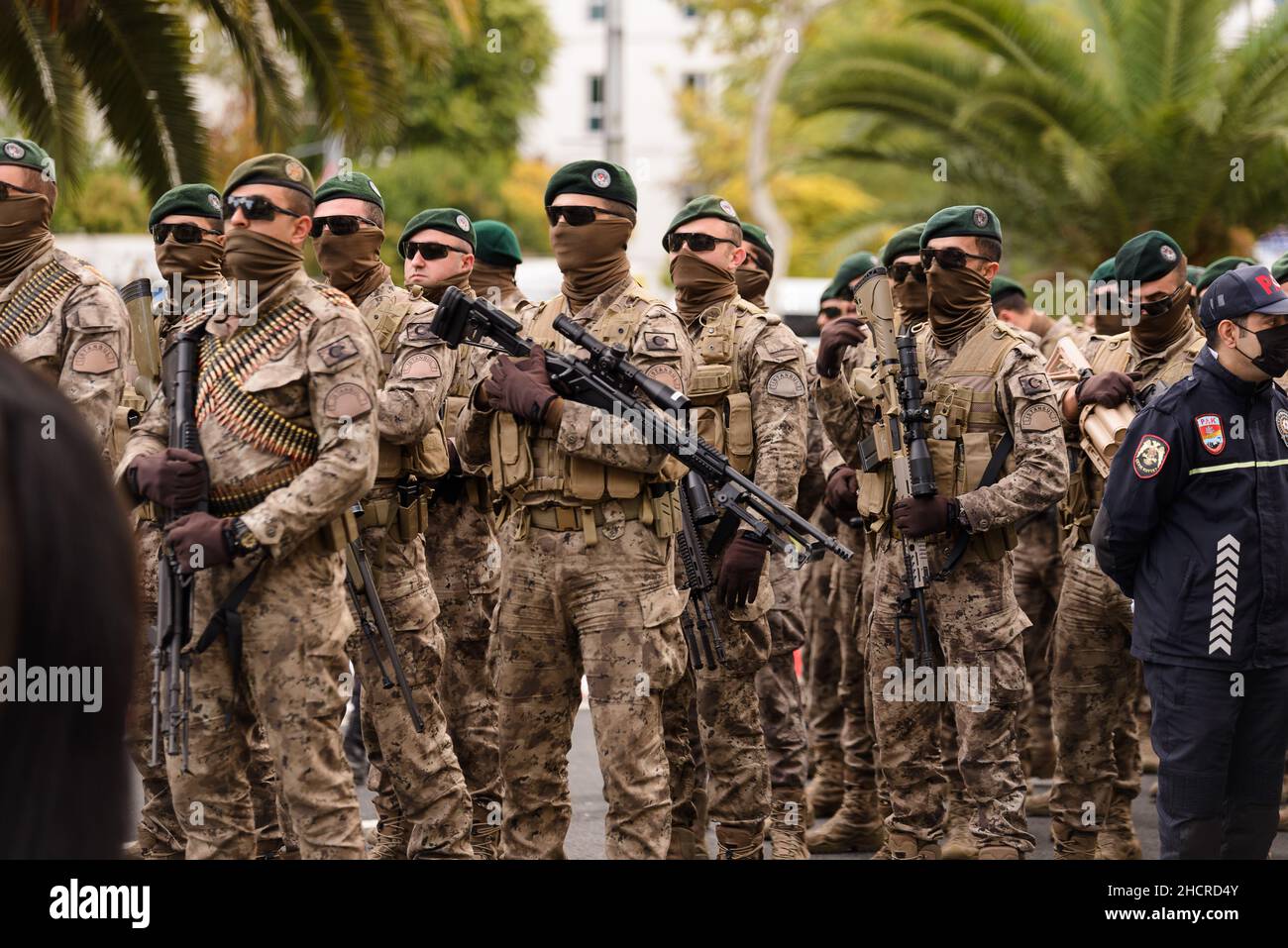 Istanbul, Turkey - October 29, 2021: Special operations police team ...