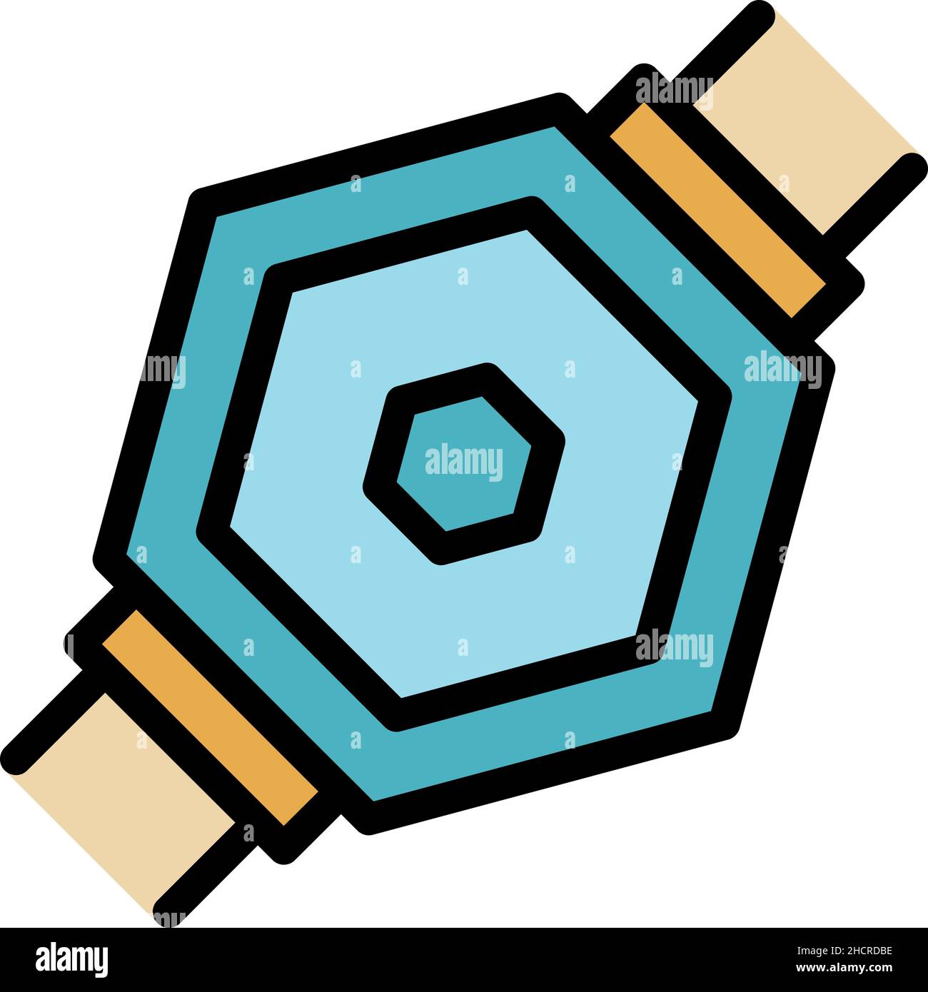Sewerage tank icon. Outline sewerage tank vector icon color flat ...