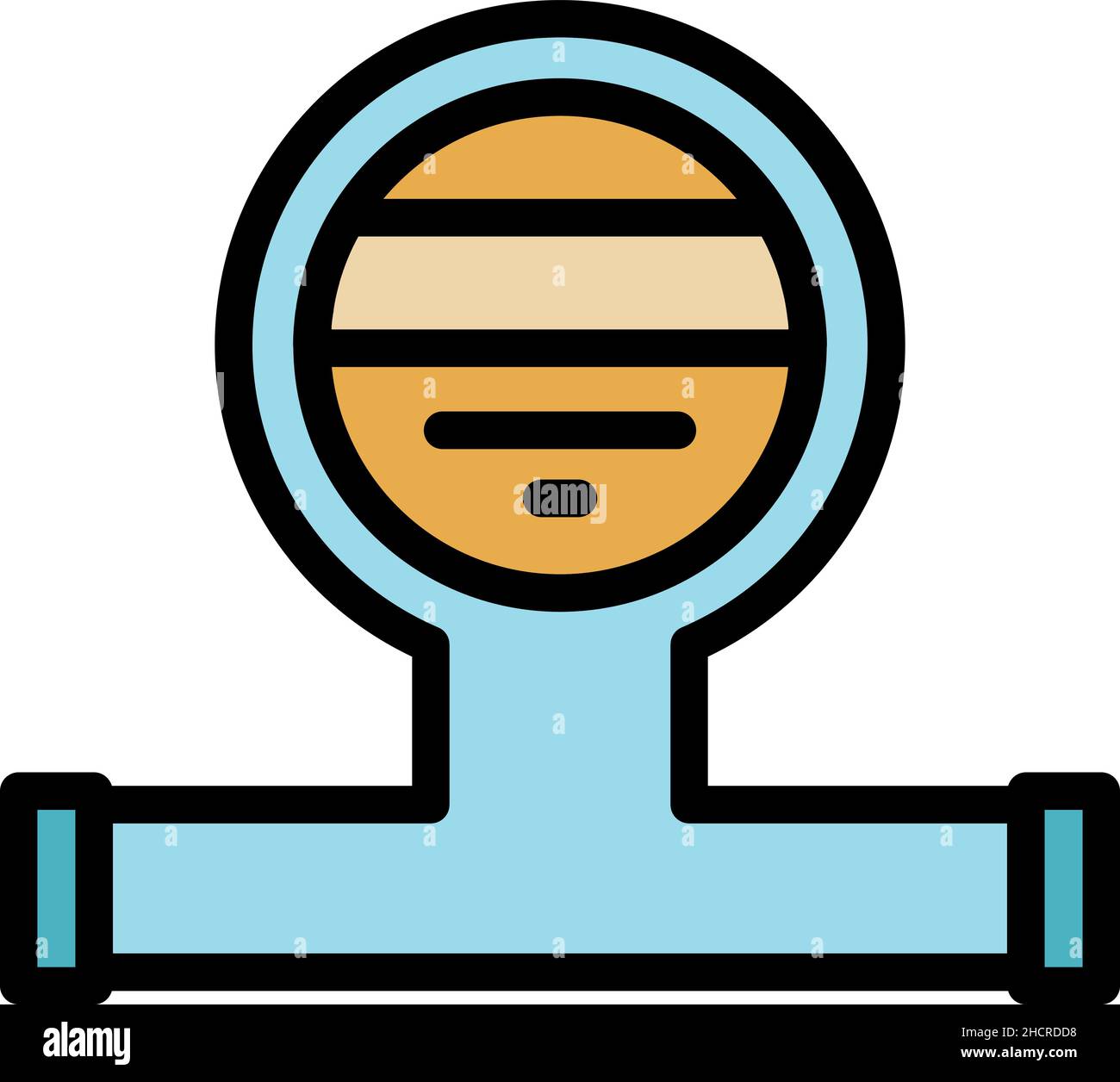 Sewage system icon. Outline sewage system vector icon color flat ...