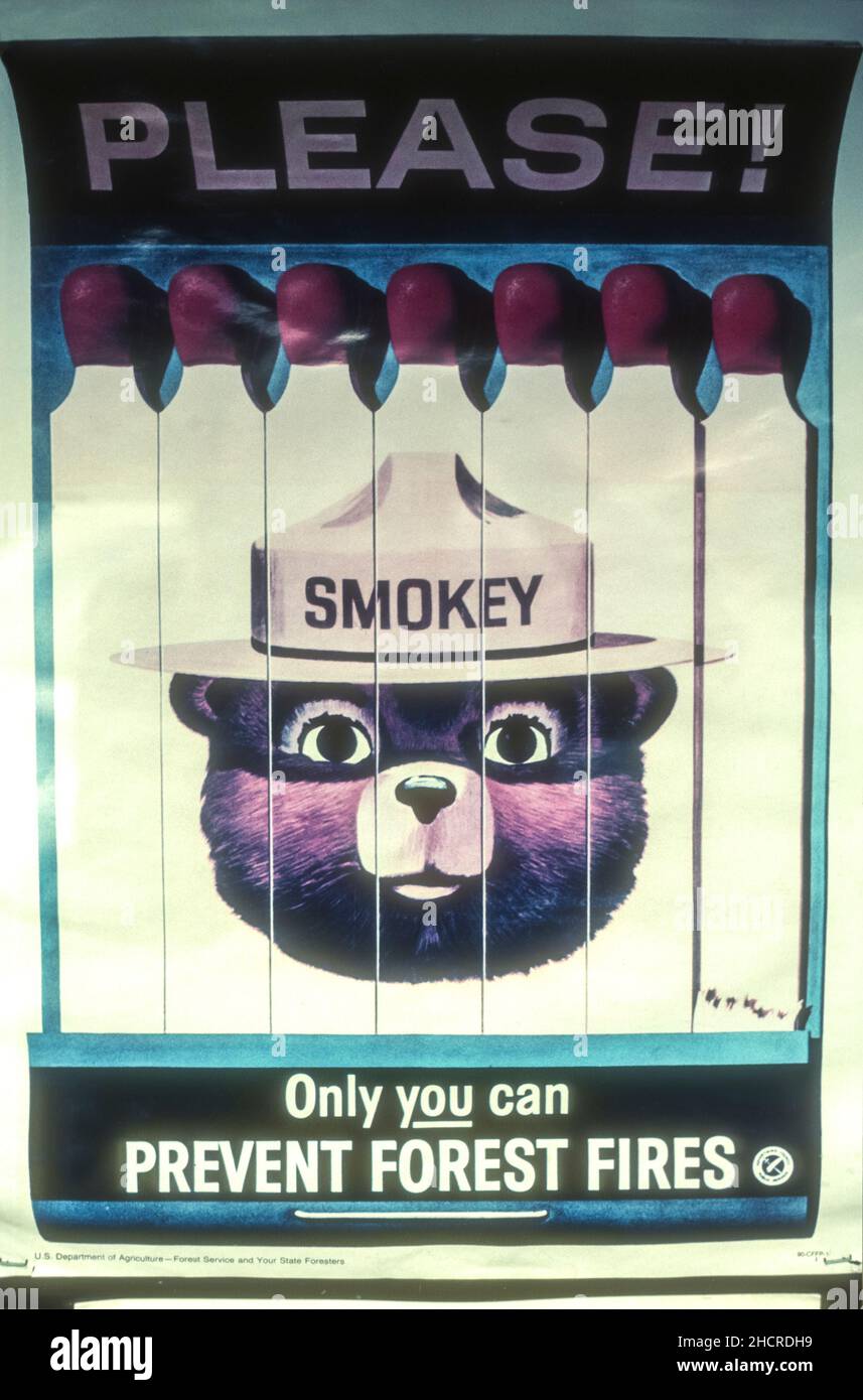 Smokey the bear poster hi-res stock photography and images - Alamy