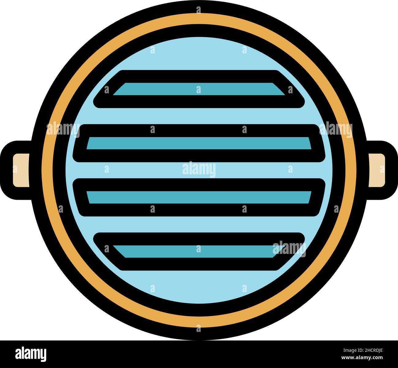 Sewage manhole icon. Outline sewage manhole vector icon color flat ...