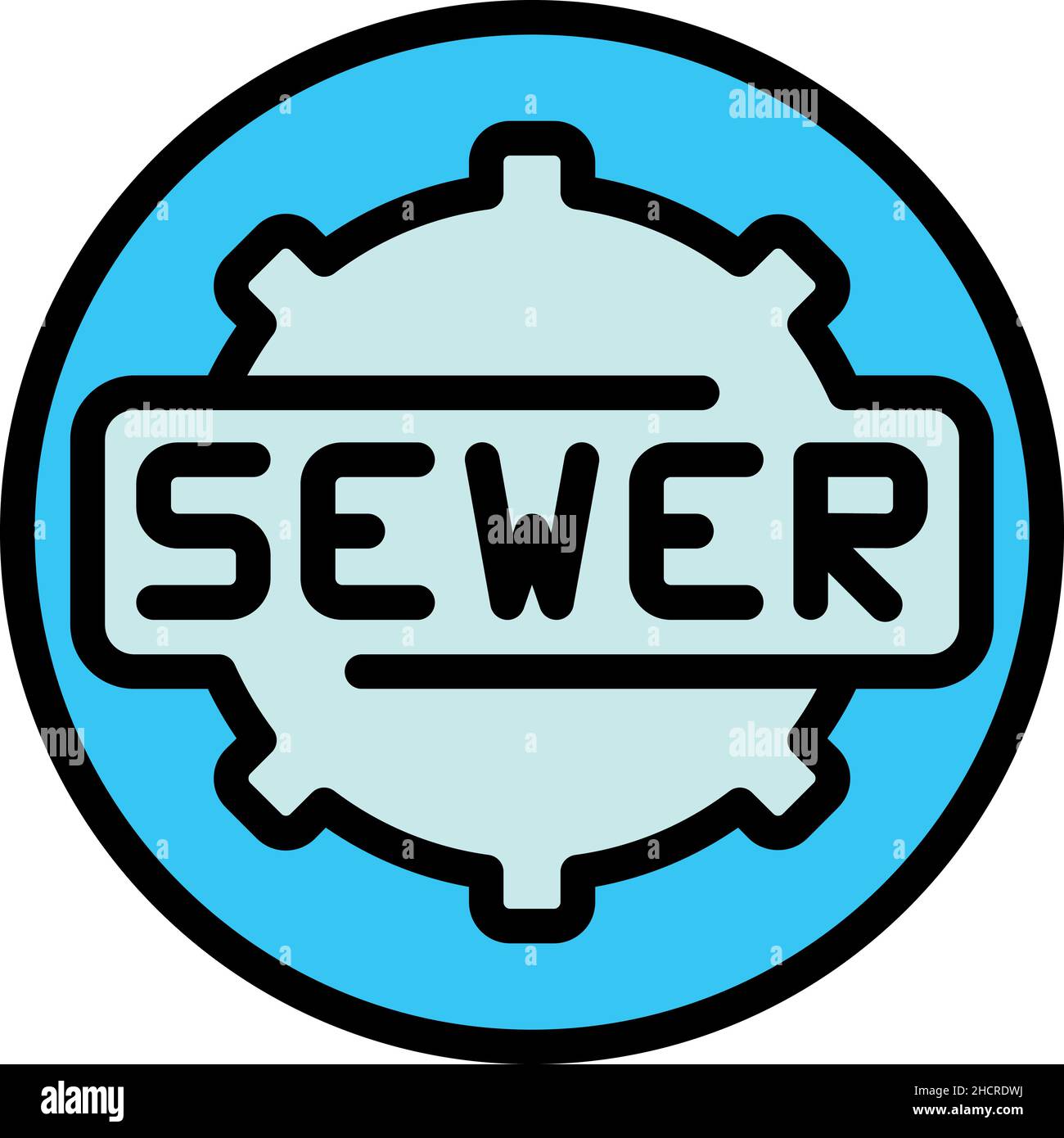 Square iron manhole cover Stock Vector Images - Alamy