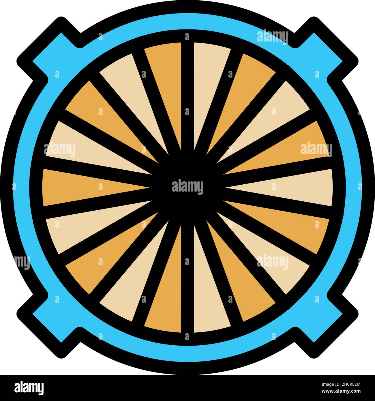 Hole manhole icon. Outline hole manhole vector icon color flat isolated ...