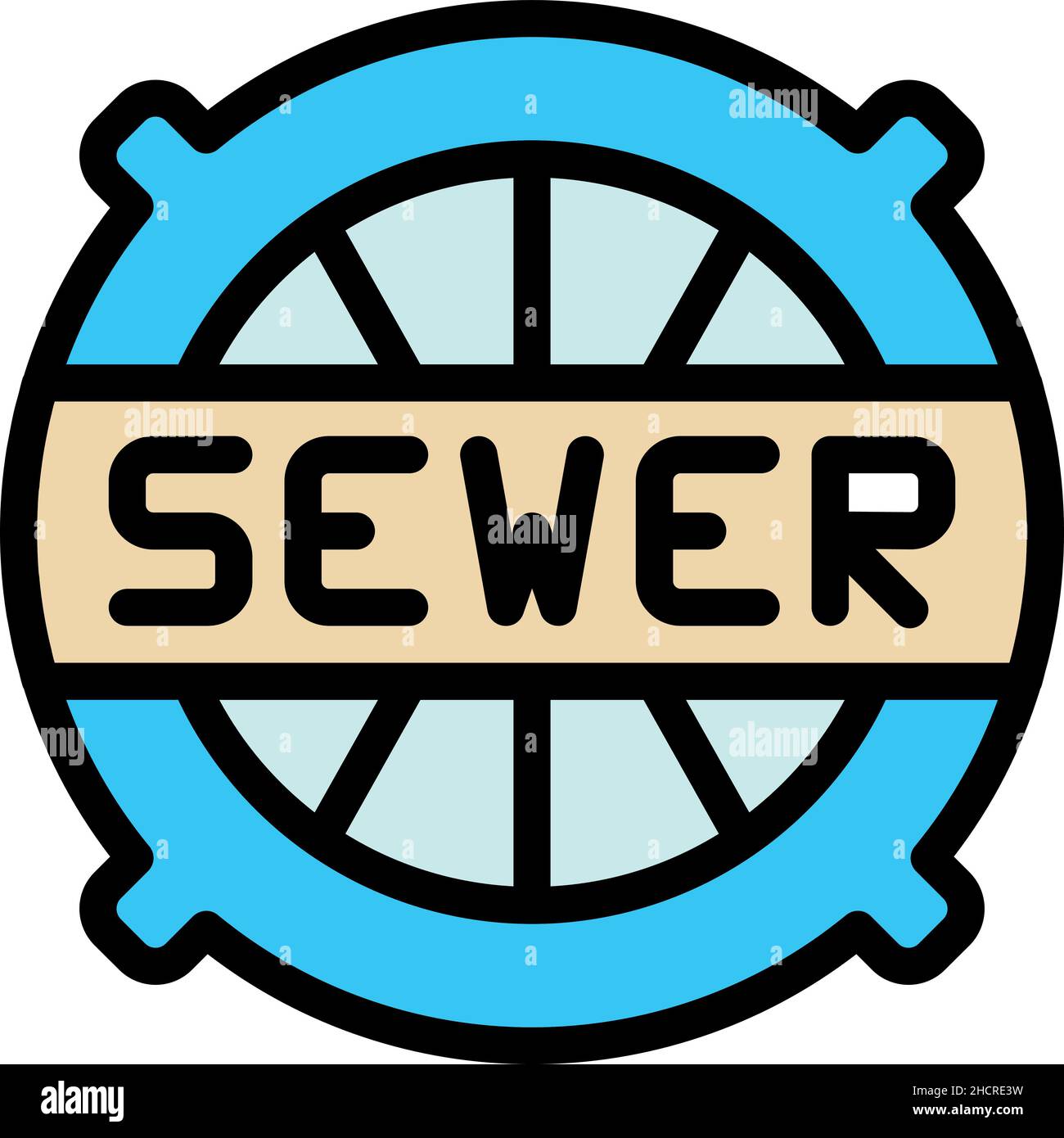 Iron manhole cover detail Stock Vector Images - Alamy