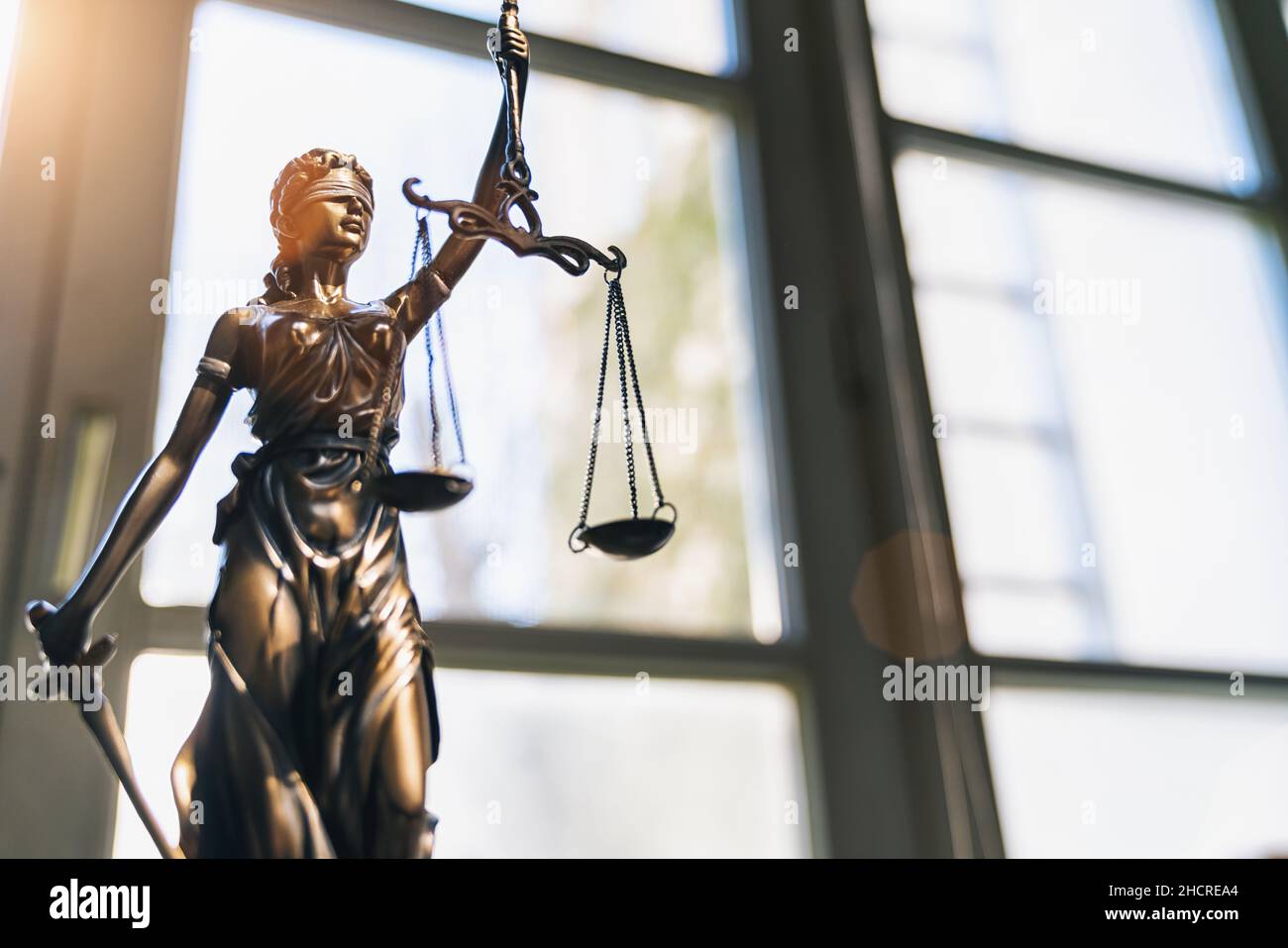 The Statue of Justice symbol, legal law concept image Stock Photo - Alamy