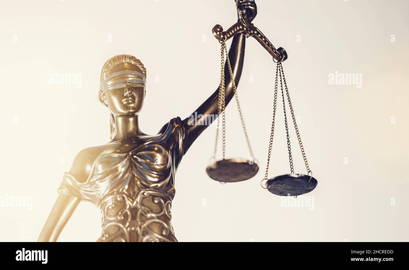 The Statue of Justice - lady justice or Iustitia / Justitia the Roman ...