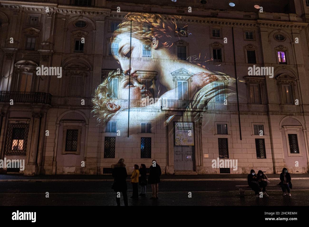 Rome, Italy. 31 December 2021. A series of renaissance art masterpieces ...