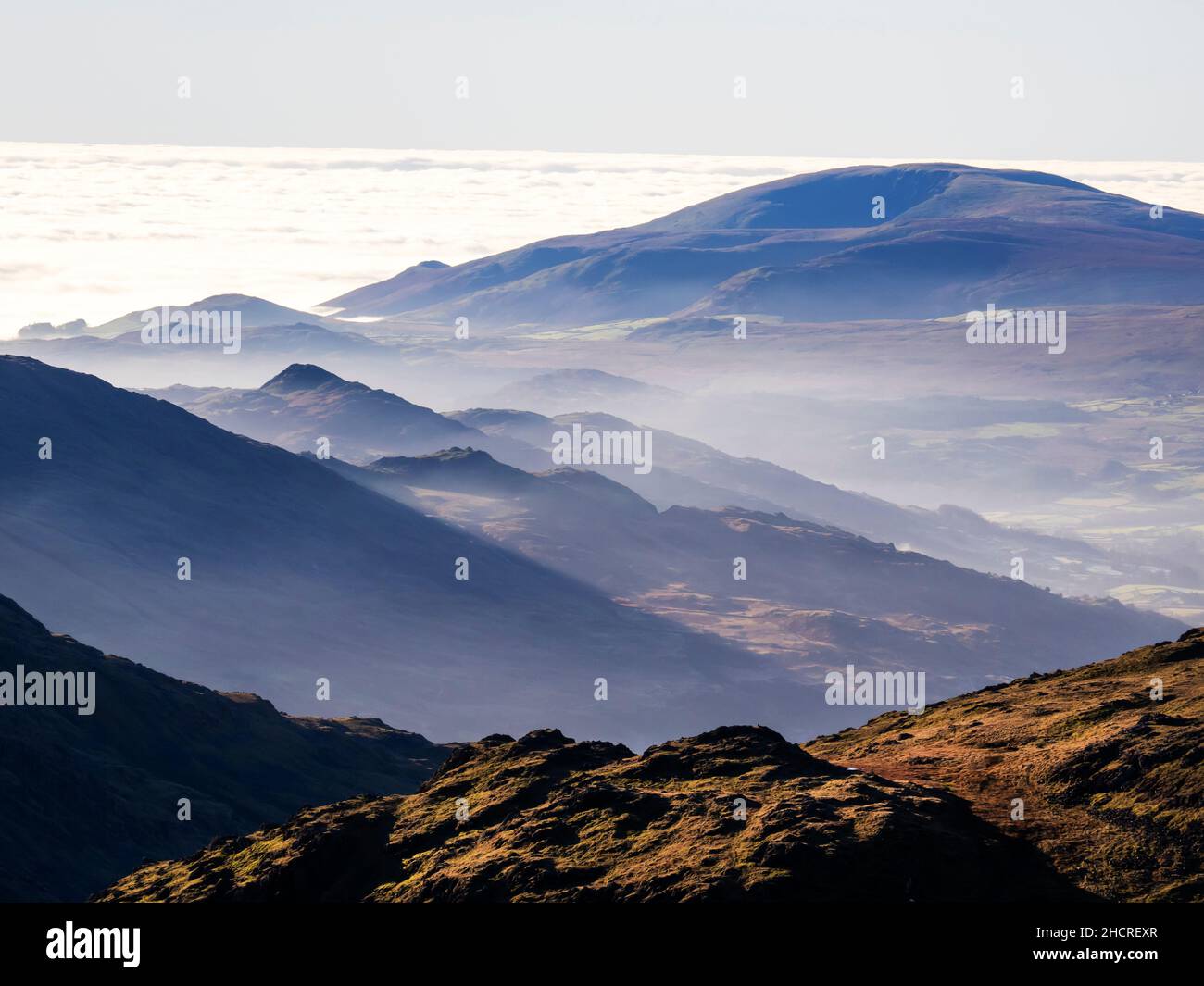 Black Come from Swirl Howe with mist from a temperature inversion, Lake ...