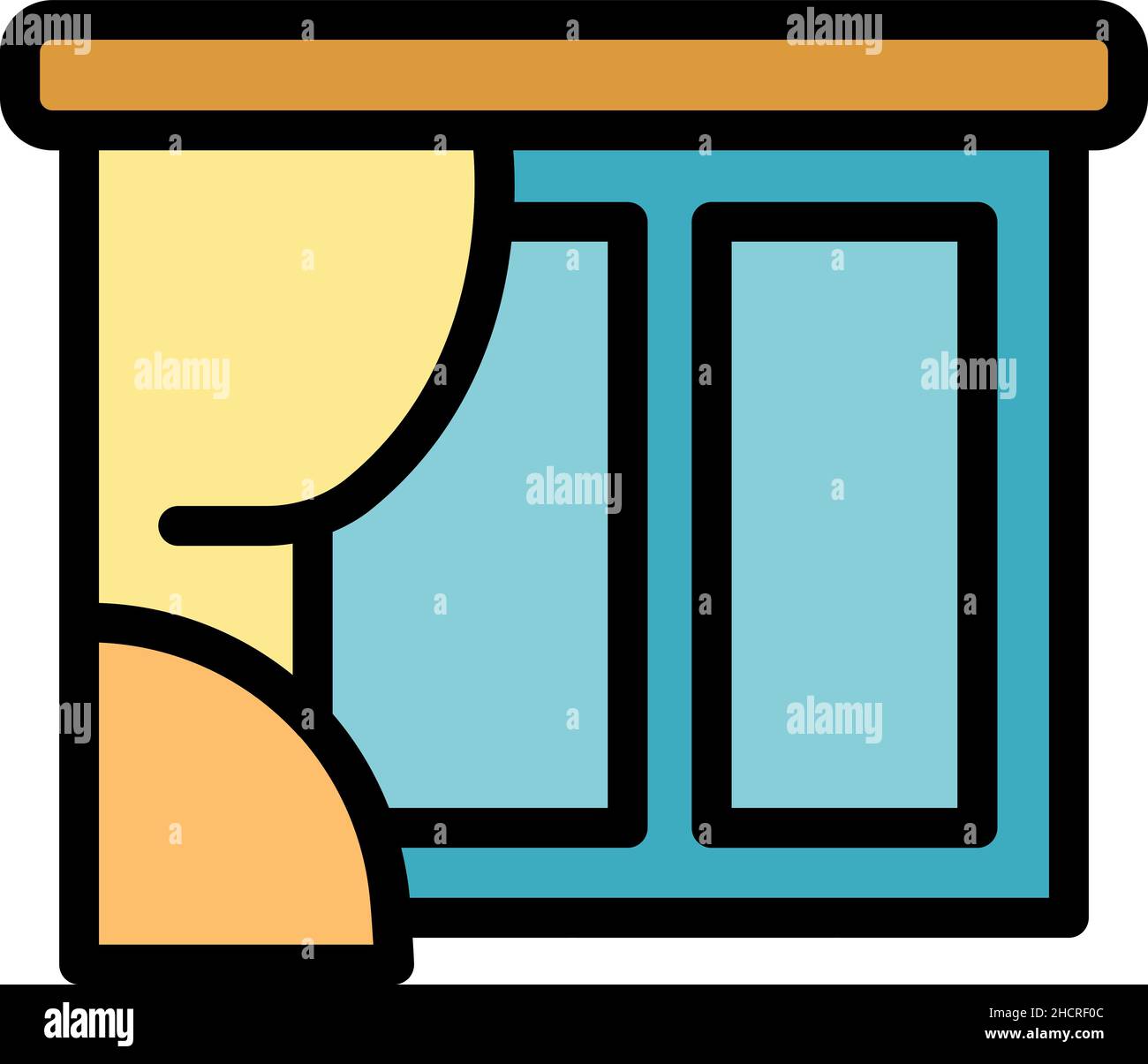 Window house property investments icon. Outline window house property ...