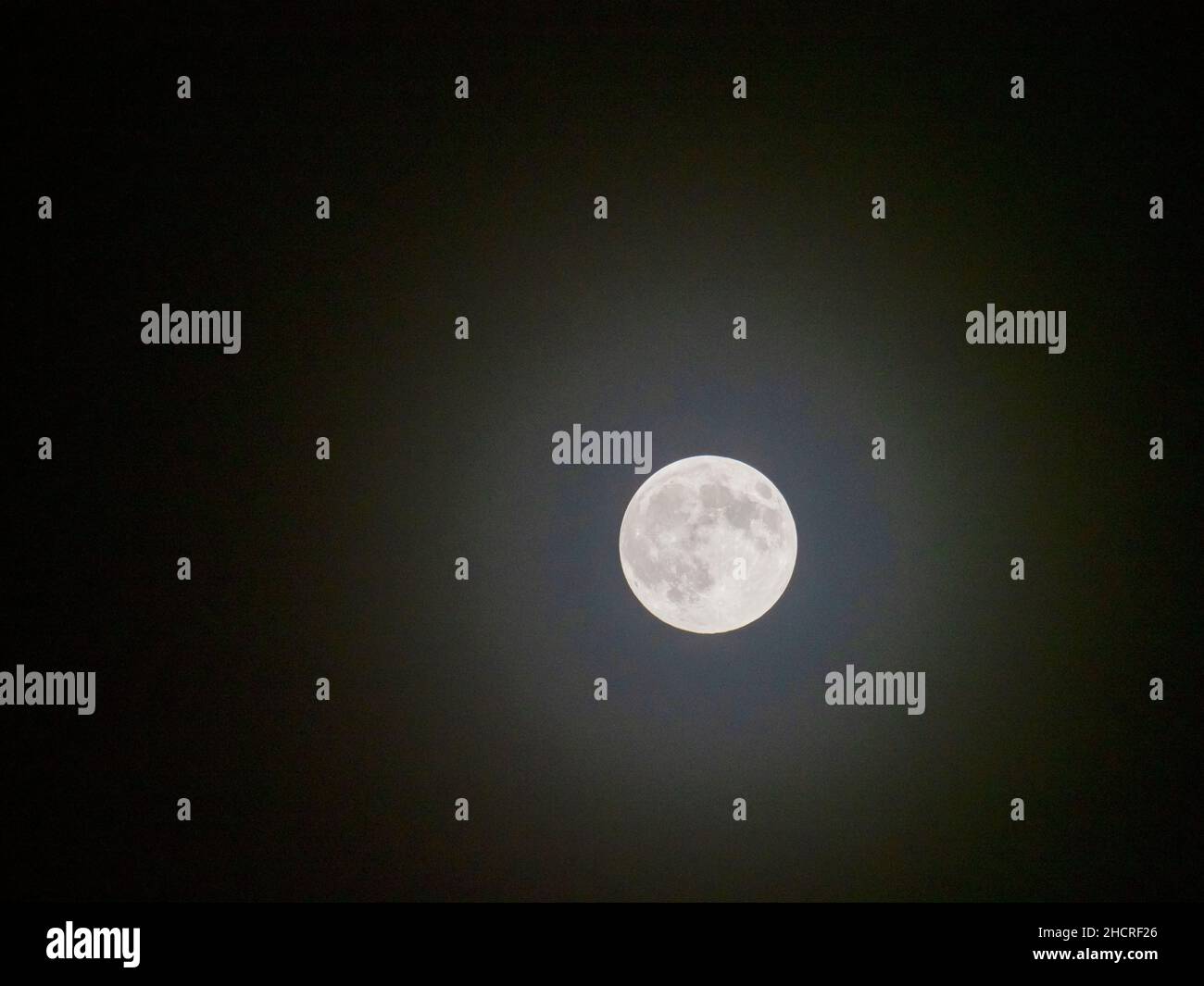Mist in front of a full moon over Ambleside, UK Stock Photo - Alamy