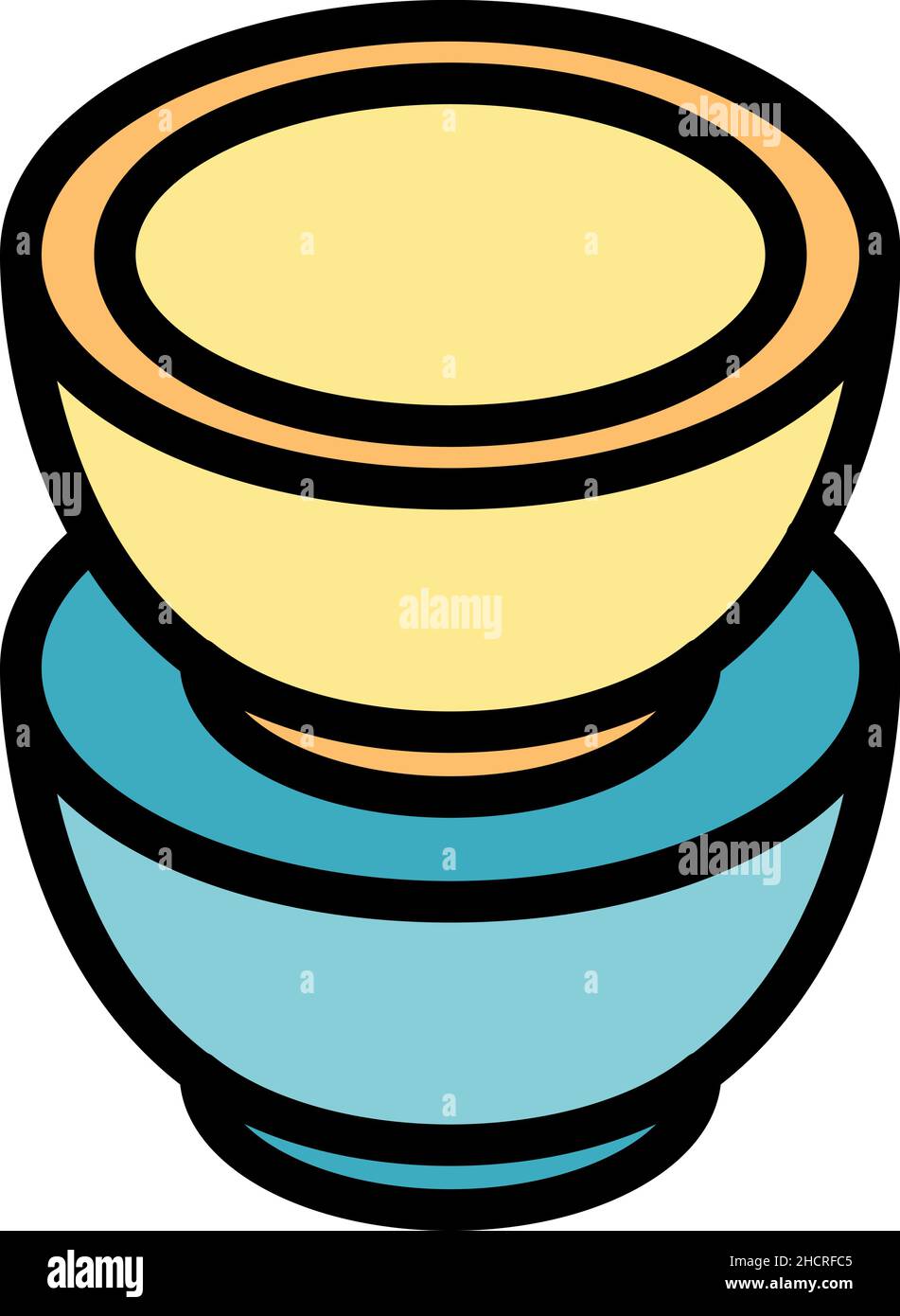 Italian coffee pods icon. Outline italian coffee pods vector icon color ...