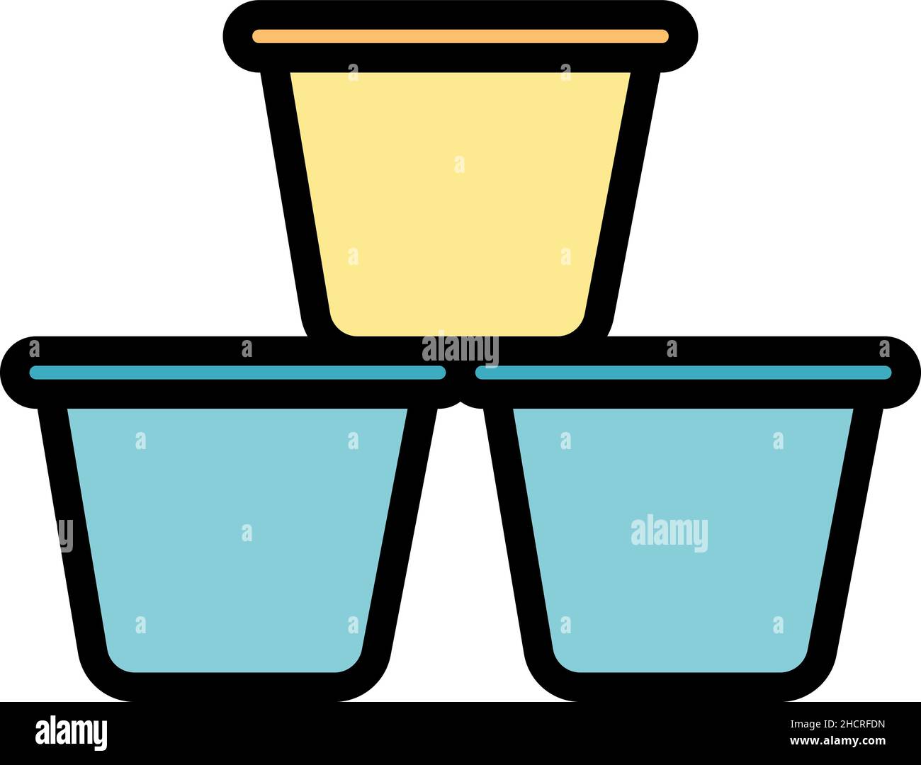 Roasted coffee pods icon. Outline roasted coffee pods vector icon color ...