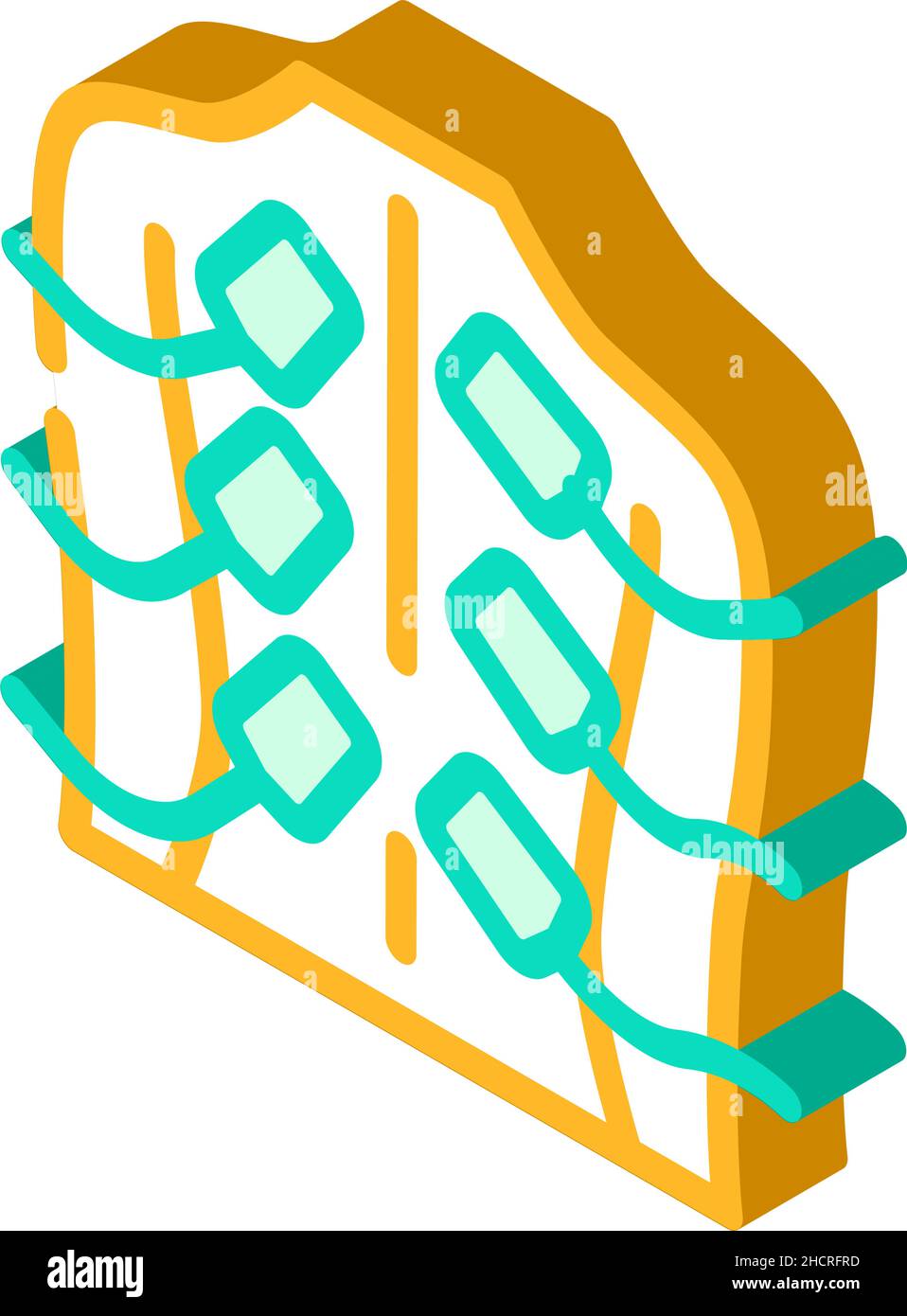 stimulation therapy isometric icon vector illustration Stock Vector ...