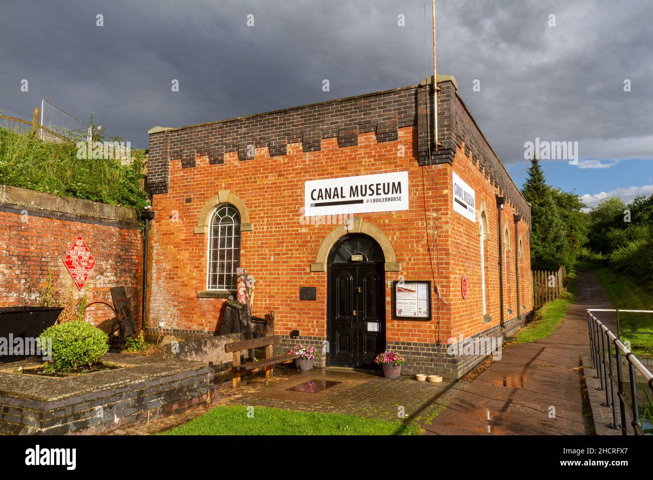 The Canal Museum, Foxton Locks, on the Leicester line of the Grand ...