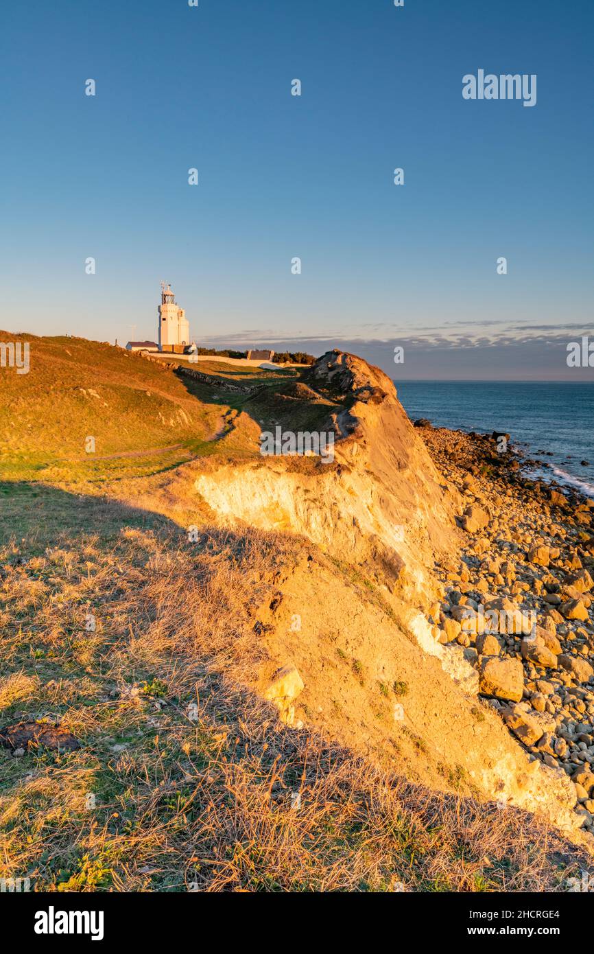 st catherines lighthouse on the isle of wight coastline, isle of wight ...