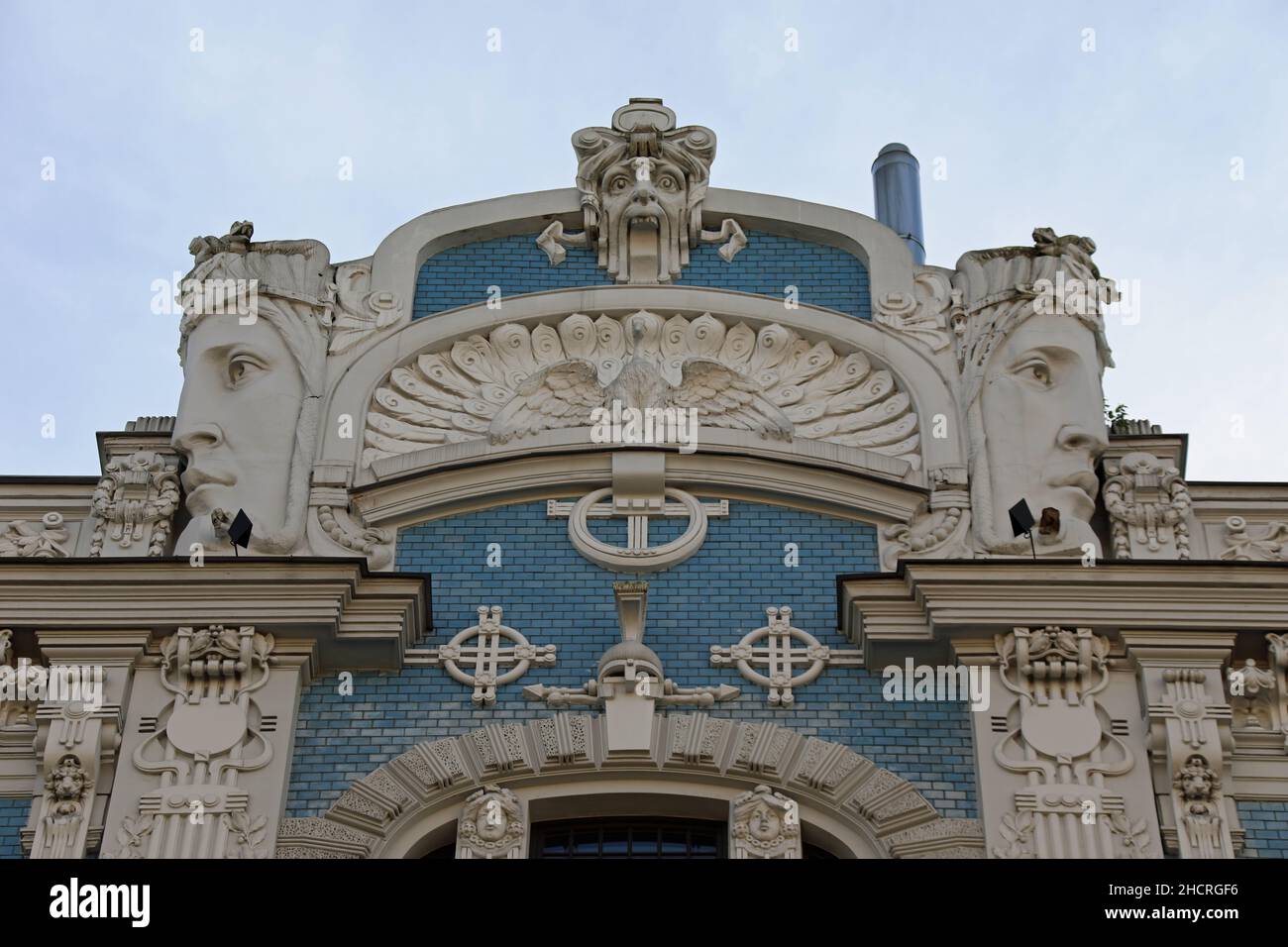 Detail of 10b Elizabetes iela by Mikhail Eisenstein in Riga Stock Photo ...
