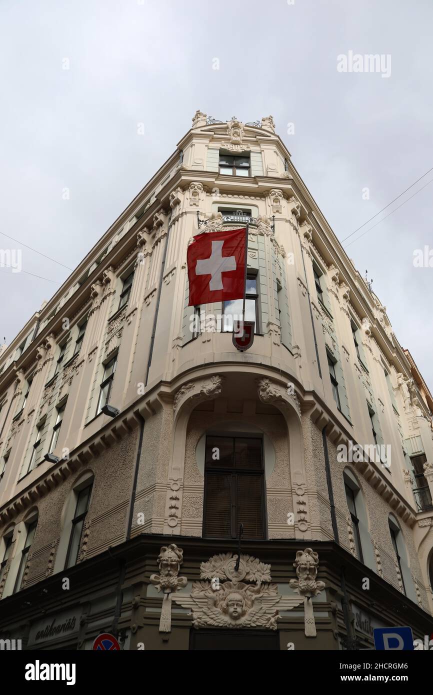 Embassy of Switzerland in Riga Stock Photo - Alamy