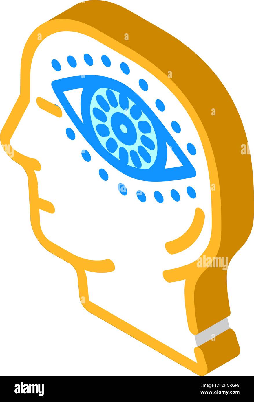third eye isometric icon vector illustration Stock Vector Image & Art ...