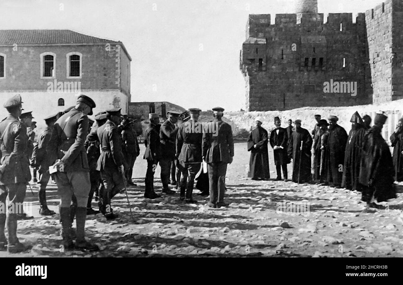 General Allenby in Jerusalem during WW1 Stock Photo - Alamy