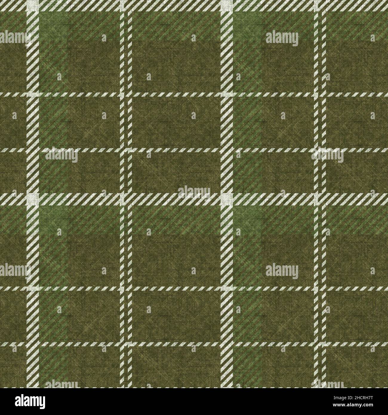 Muted green winter woven plaid texture. Seamless woolen scottish style ...