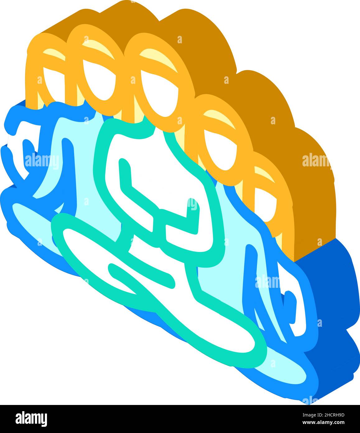 group meditation isometric icon vector illustration Stock Vector Image ...
