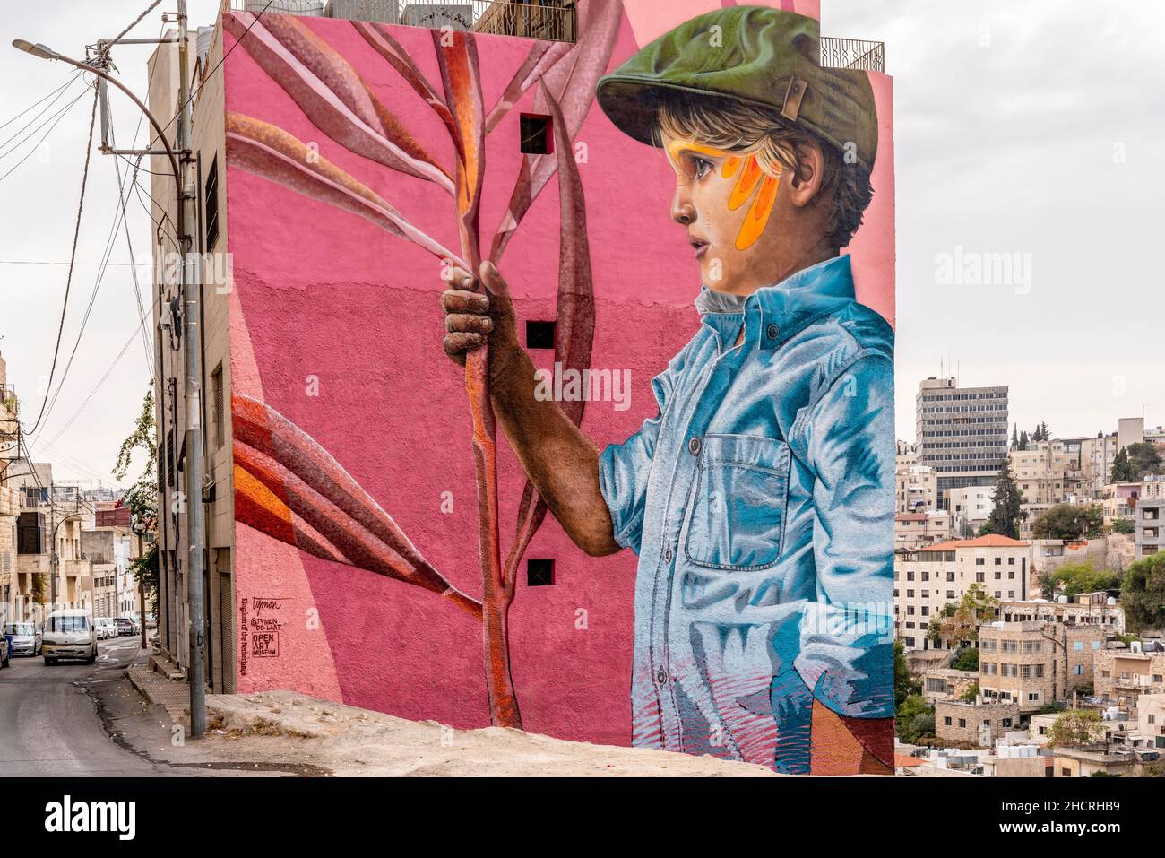 Colourful Street Art In Downtown Amman, Amman, Jordan Stock Photo - Alamy