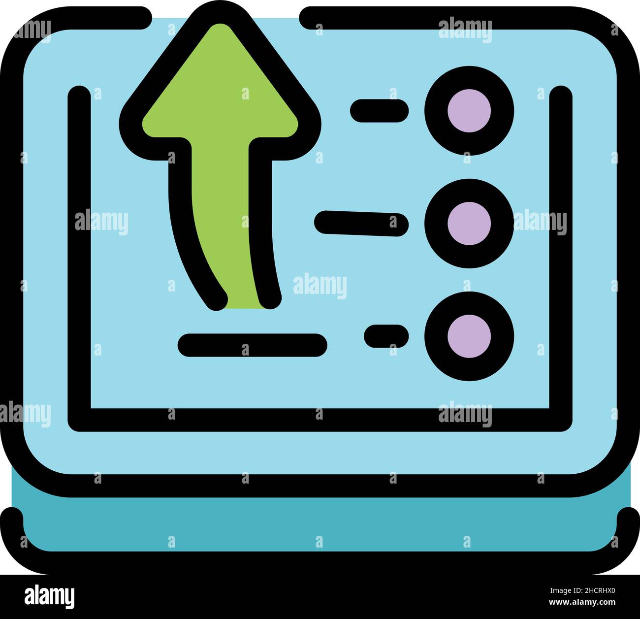 Reply message icon. Outline reply message vector icon color flat ...