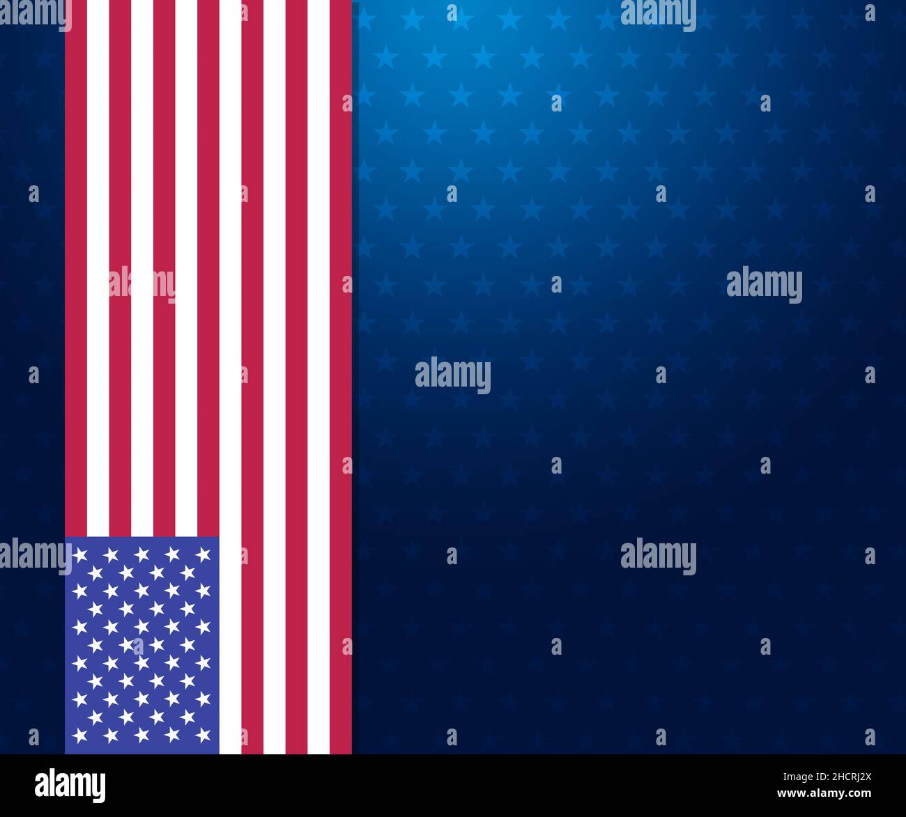 Abstract United States Banner Post Design with Empty Copy Space and ...