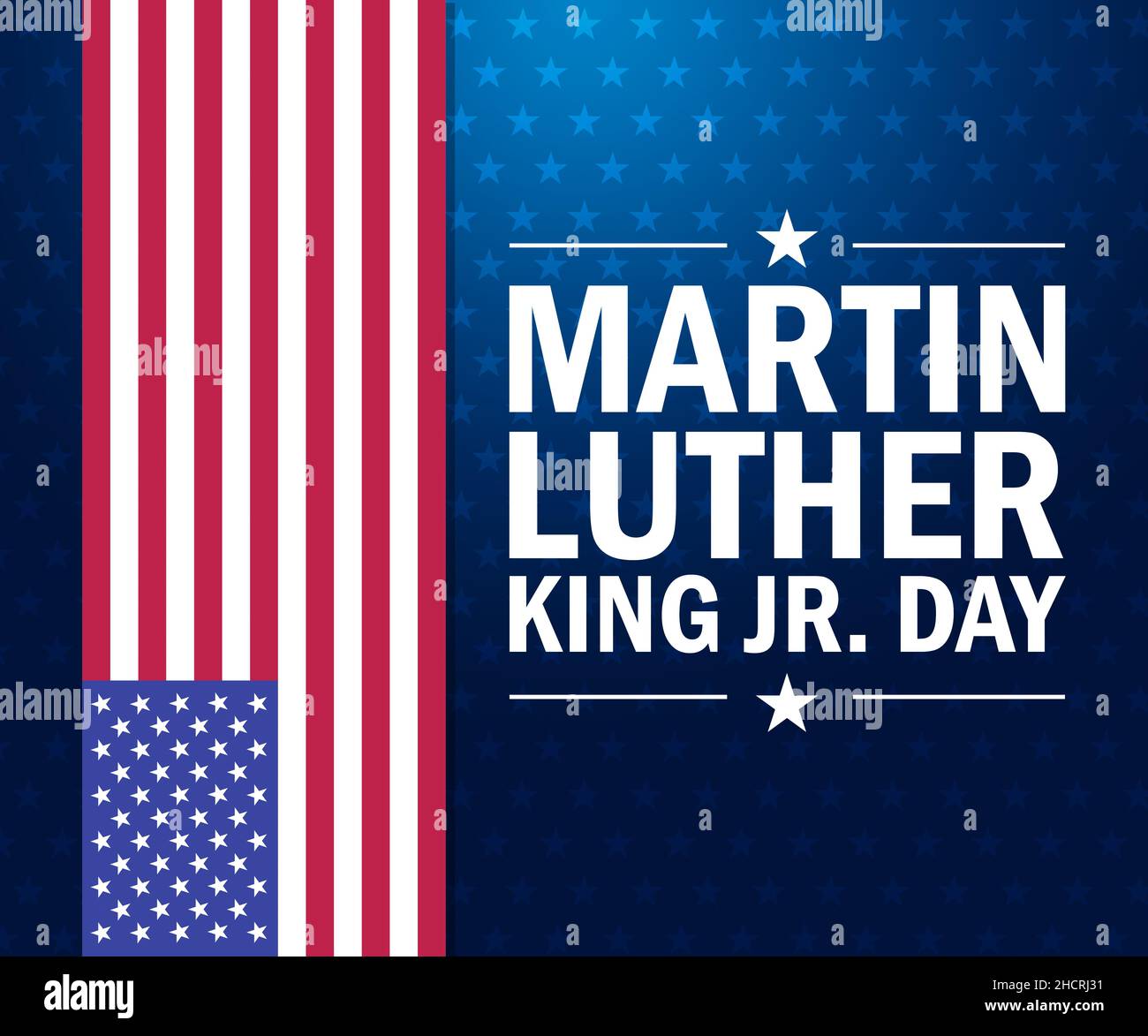 Martin Luther King Jr. Day Abstract Background with United States Flag ...
