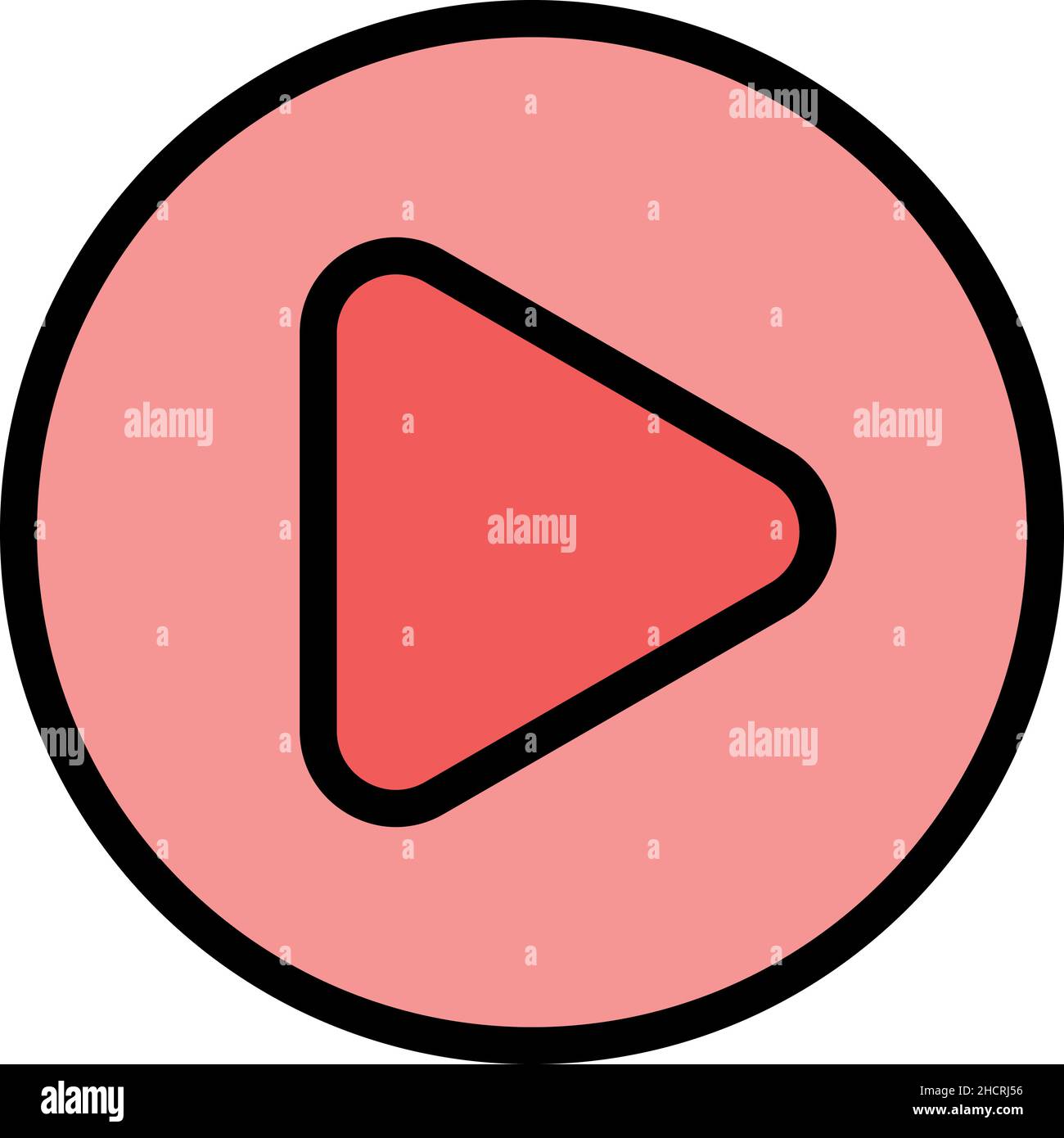 Youtube subscribe icon. Outline youtube subscribe vector icon color ...