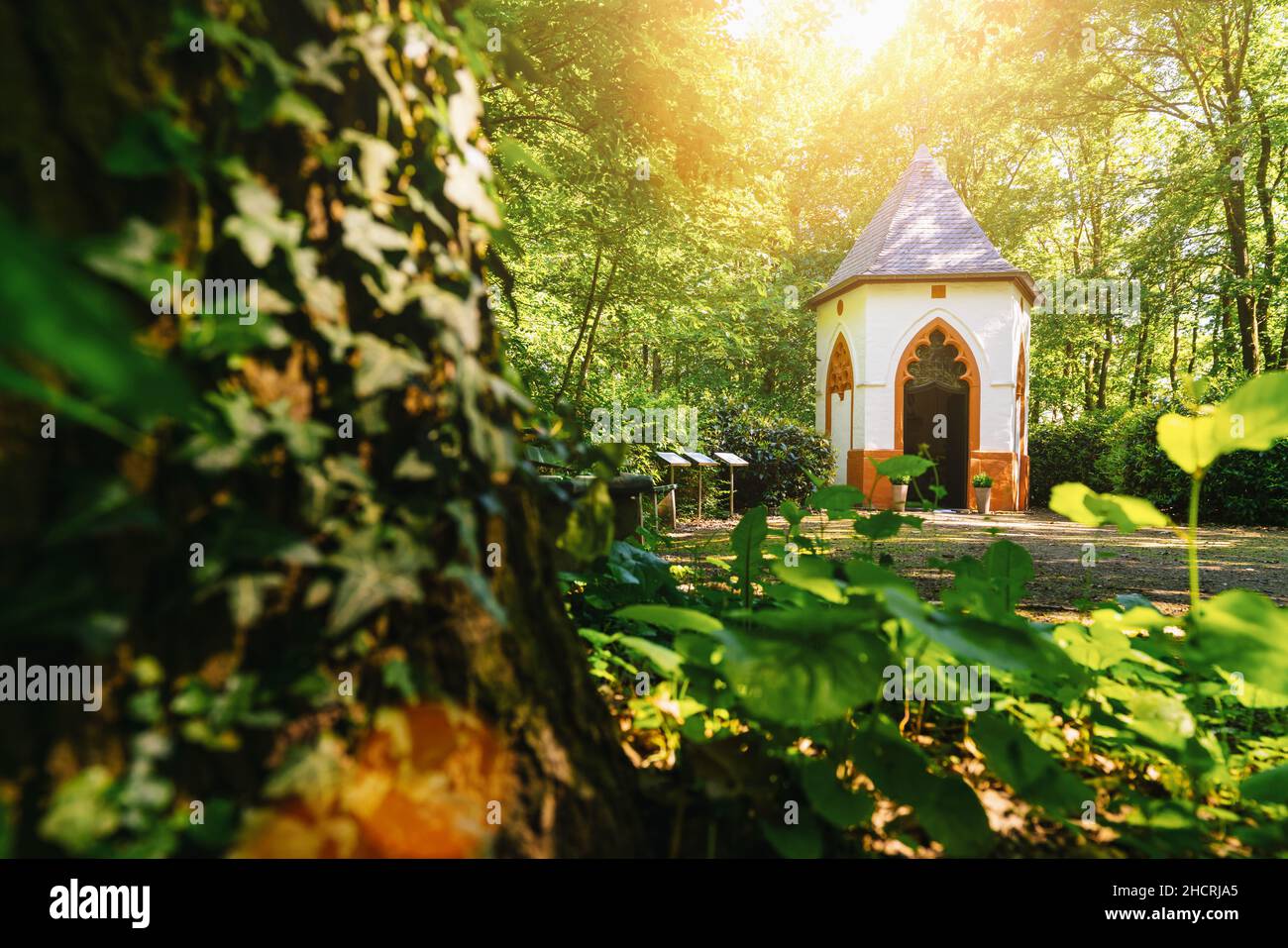 hidden chapel in the forest Stock Photo - Alamy