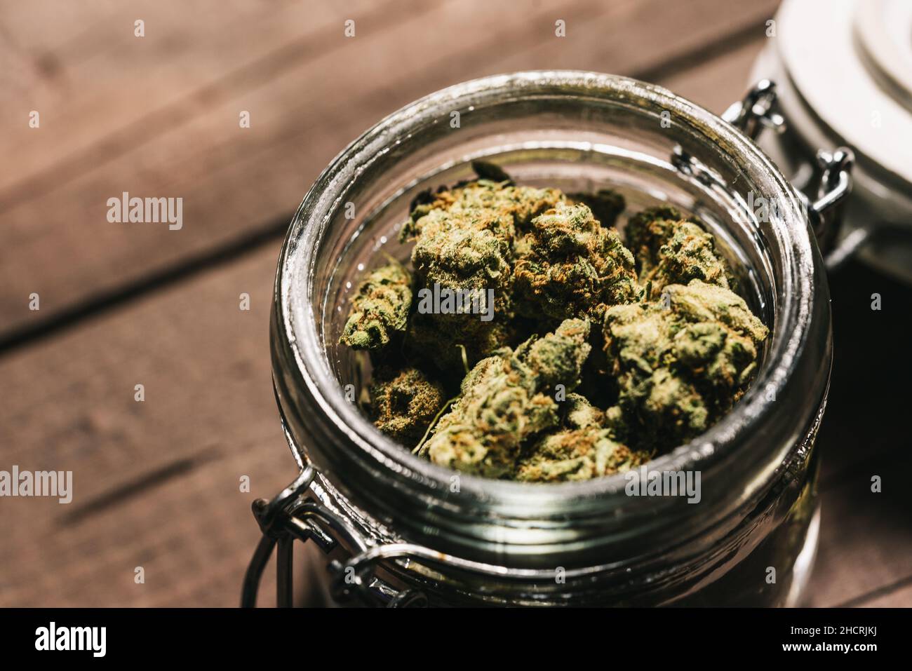 Cannabis dispensary jar hi-res stock photography and images - Alamy