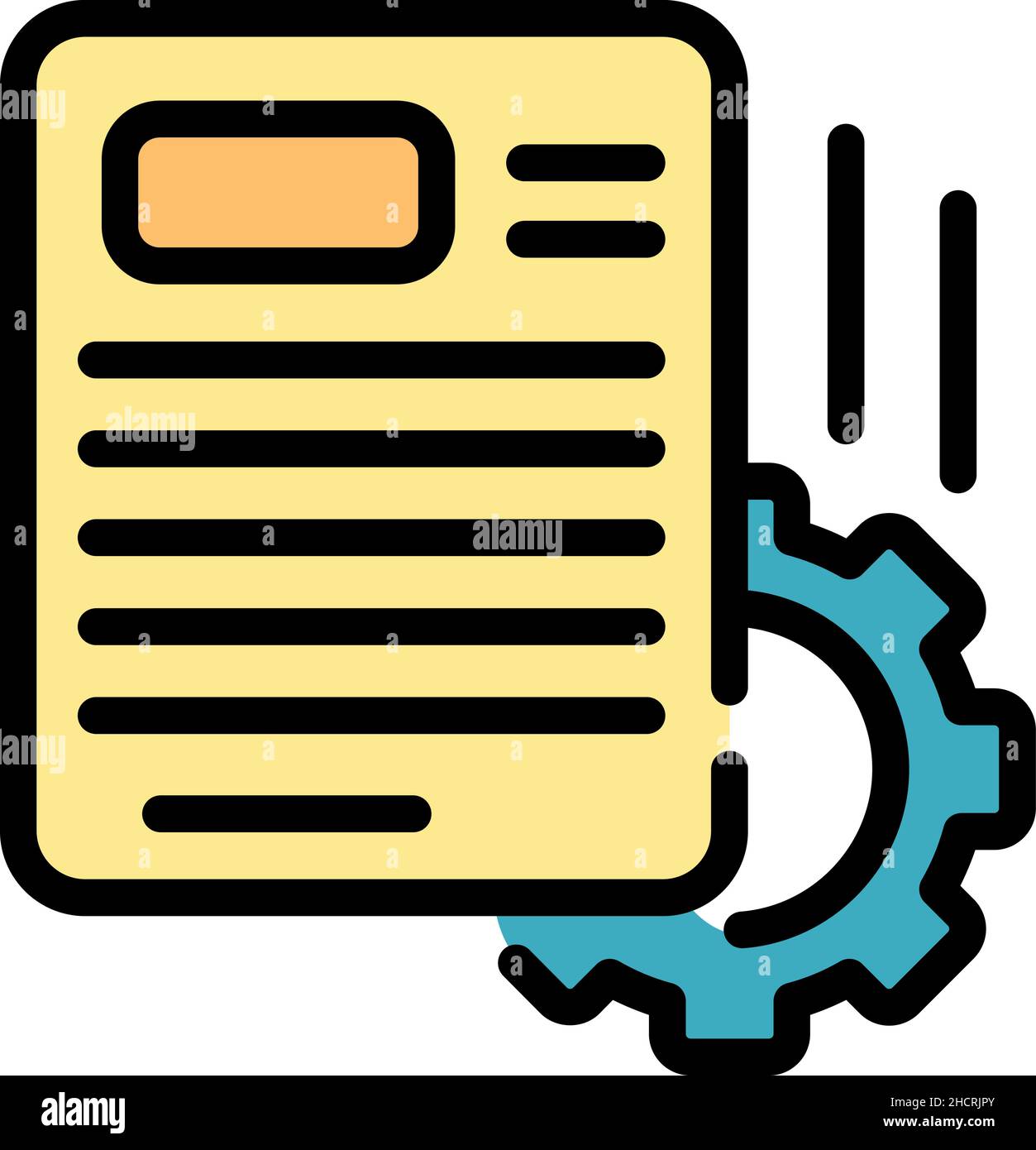 Project operational icon. Outline project operational vector icon color ...