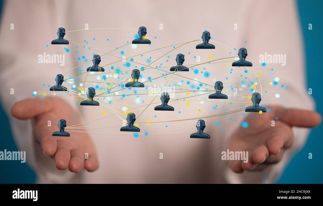 3D rendering of the unity group and teamwork concept Stock Photo - Alamy