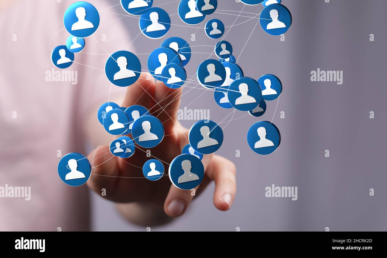 3D rendering of the unity group and teamwork concept Stock Photo - Alamy