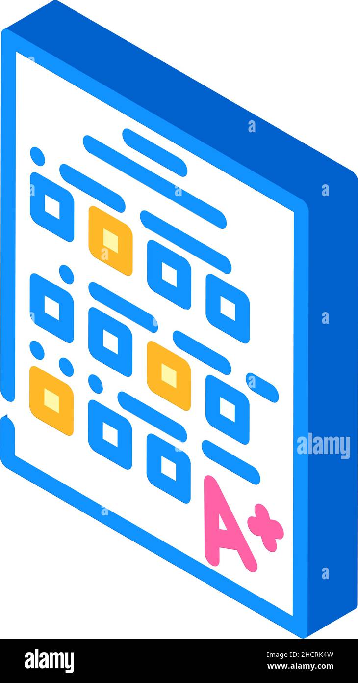 test school isometric icon vector illustration Stock Vector Image & Art ...