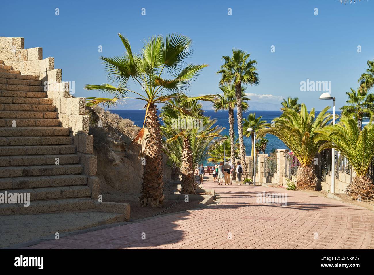 Stairs of the Mirador Palomas in La Caleta, Costa Adeje, Tenerife Stock Photo - Alamy