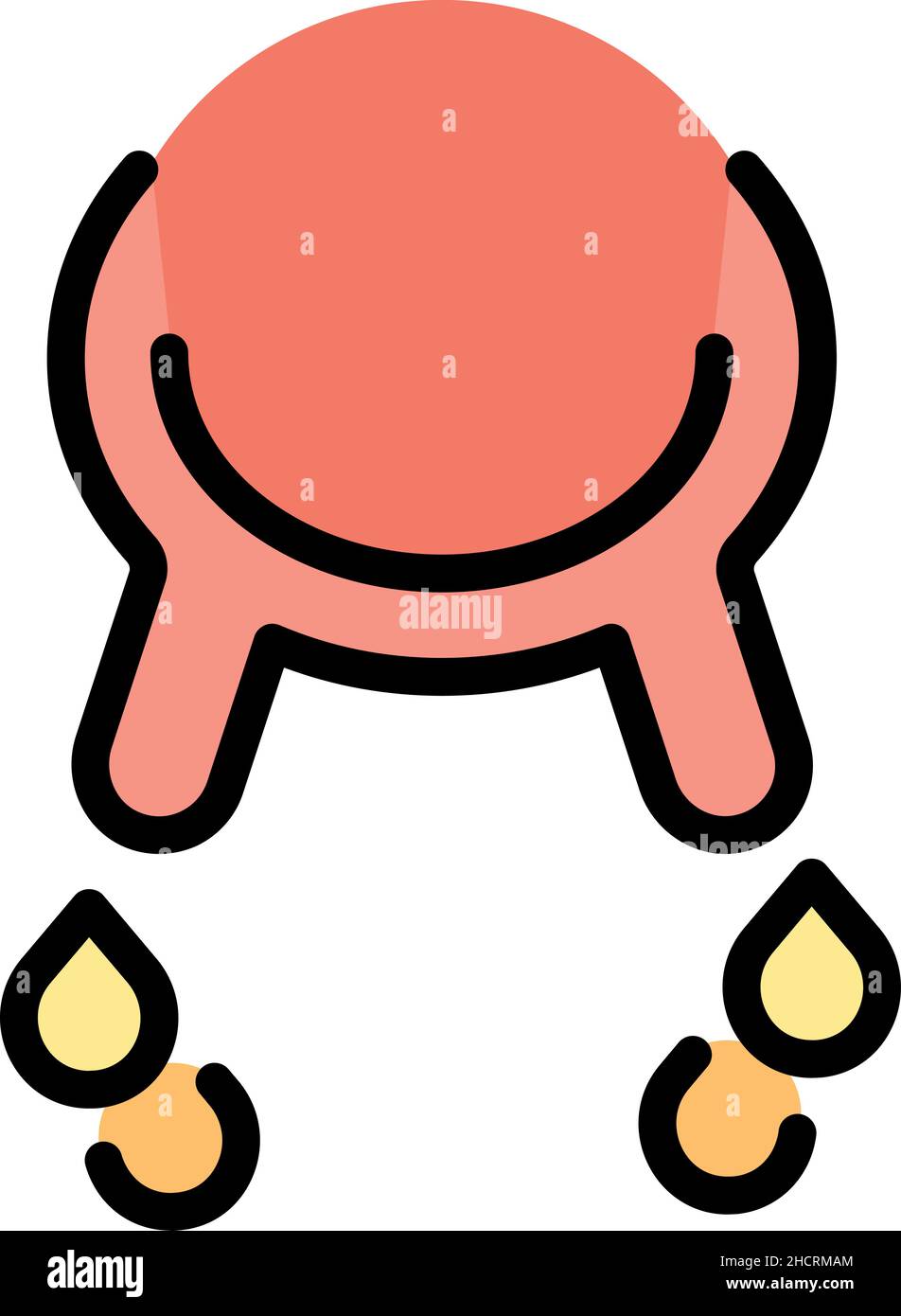 Cow milk icon. Outline cow milk vector icon color flat isolated Stock ...