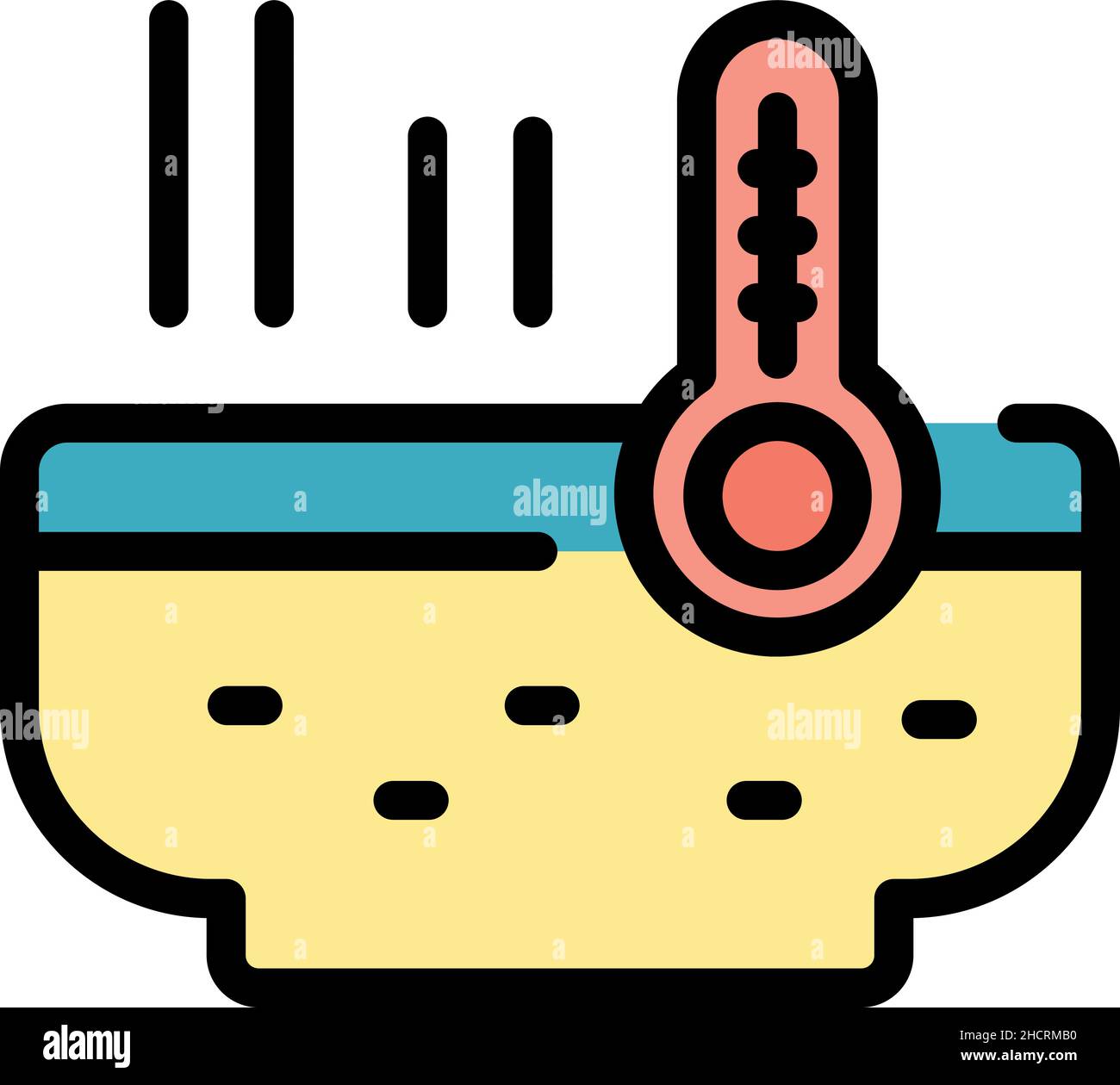 Fermentation milk icon. Outline fermentation milk vector icon color ...