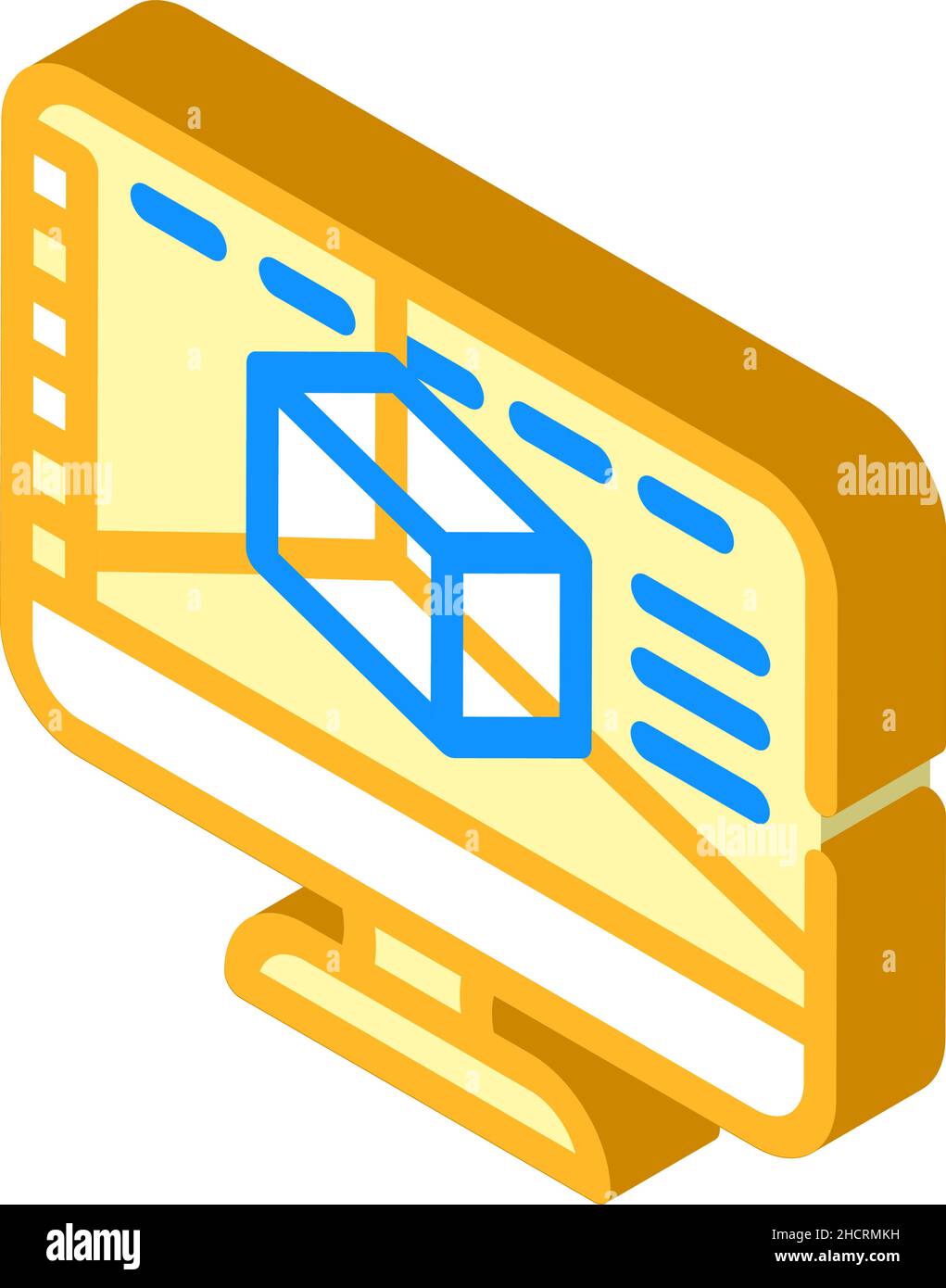 3d software isometric icon vector illustration Stock Vector Image & Art ...