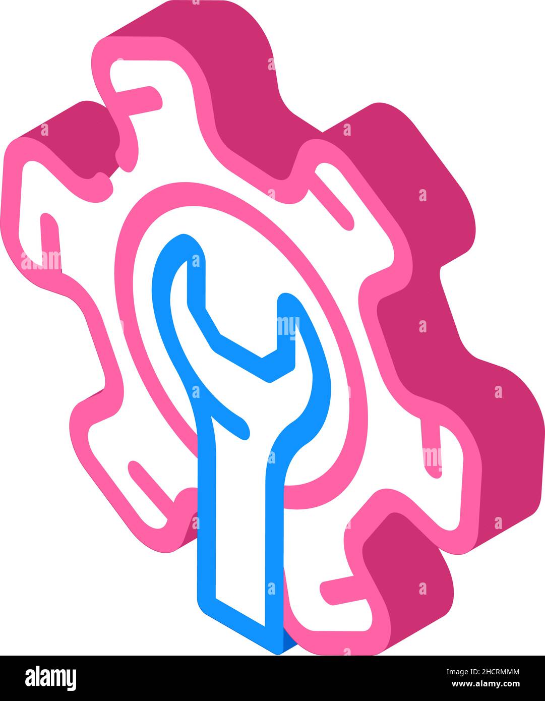 gear repair process isometric icon vector illustration Stock Vector ...