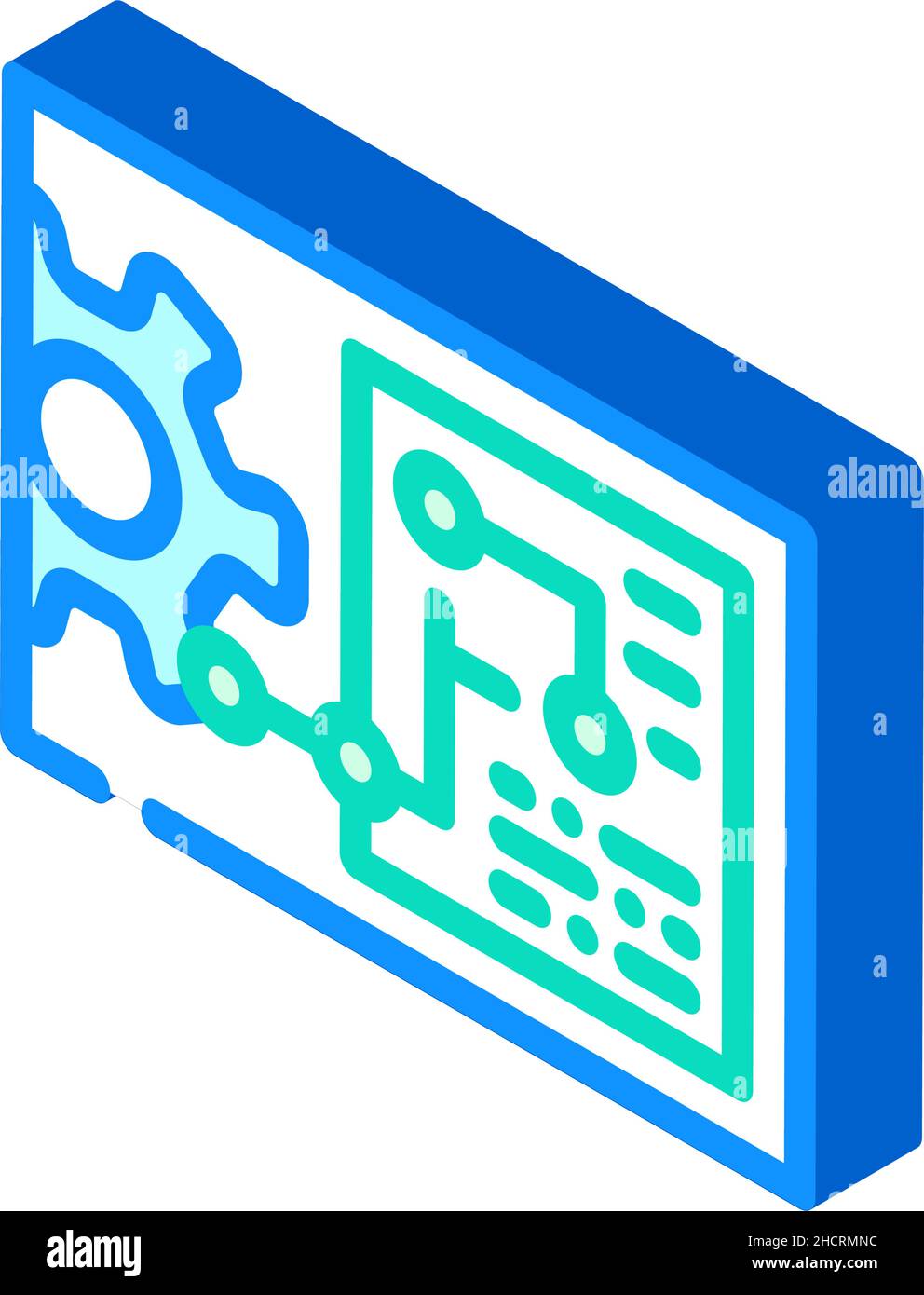 Engineering Processing Isometric Icon Vector Illustration Stock Vector Image And Art Alamy