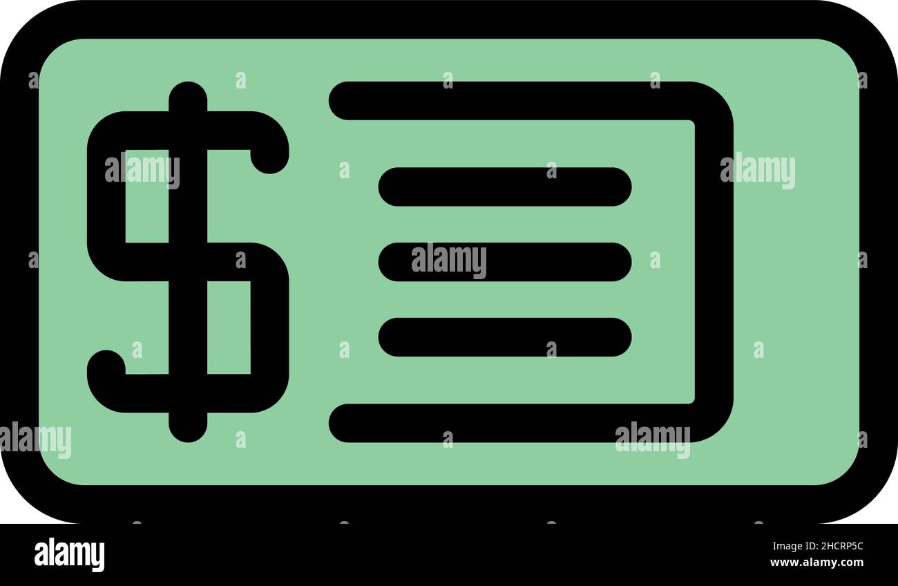 Dollar online voucher icon. Outline Dollar online voucher vector icon ...