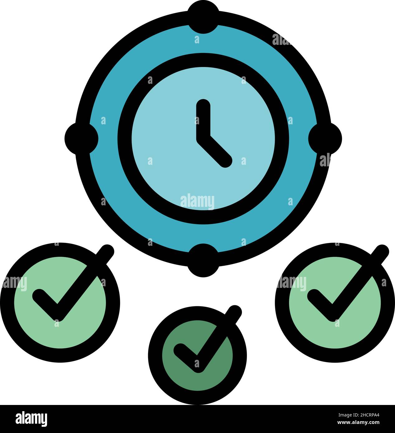 Control time management icon. Outline Control time management vector ...