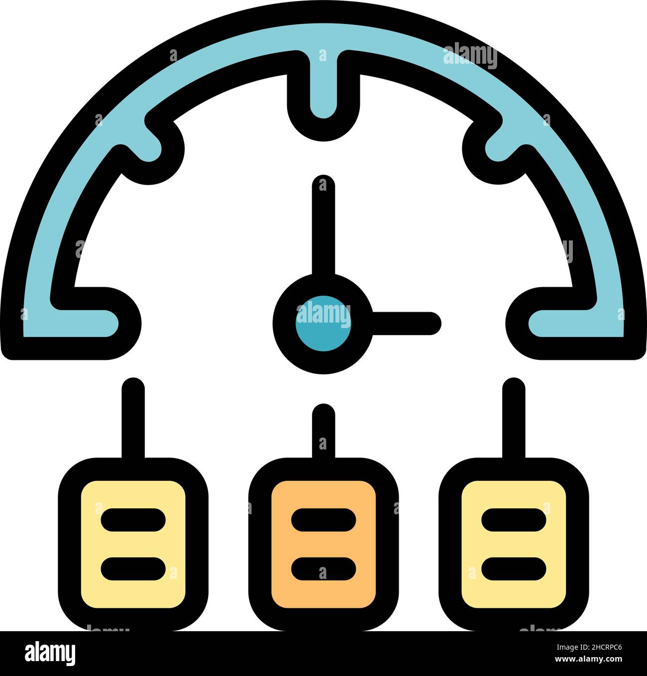 Control time management icon. Outline Control time management vector ...