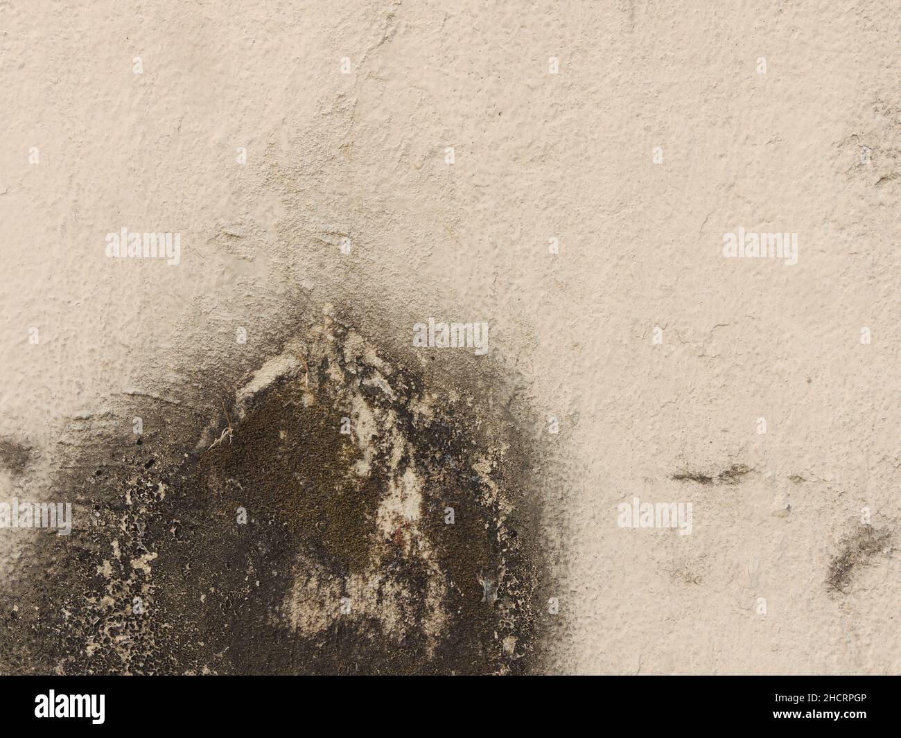 Weathered wall with a big stain Stock Photo - Alamy