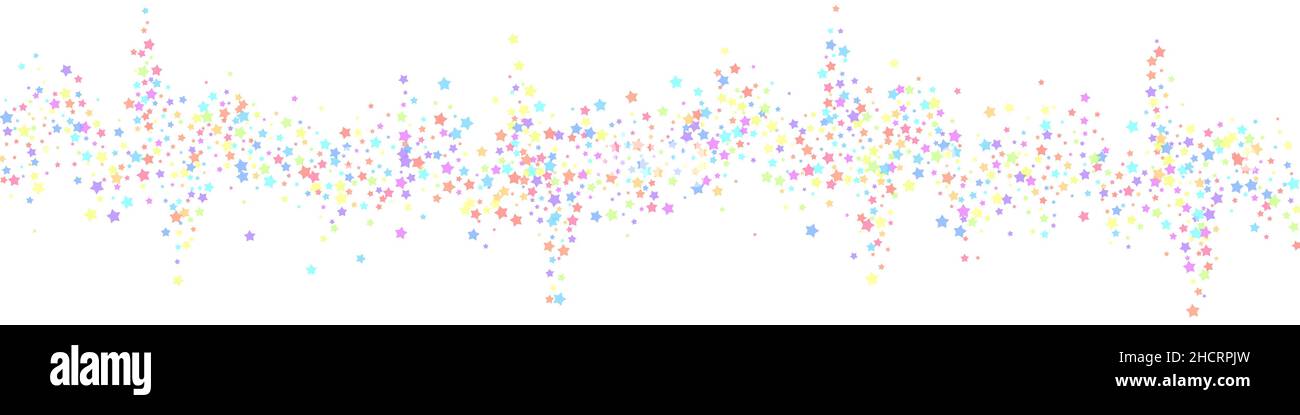 Festive fair confetti. Celebration stars. Colorful stars on white ...